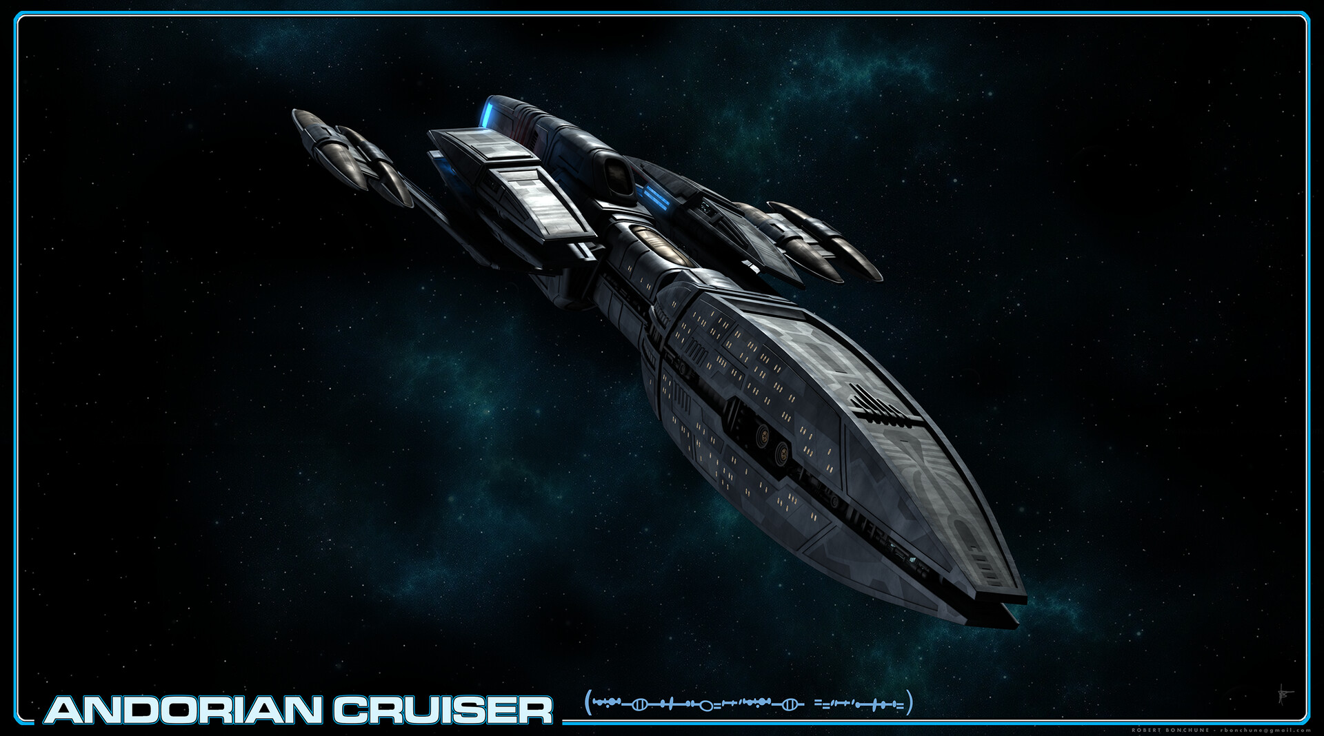 Robert Bonchune - Andorian Cruiser (Star Trek: Enterprise)
