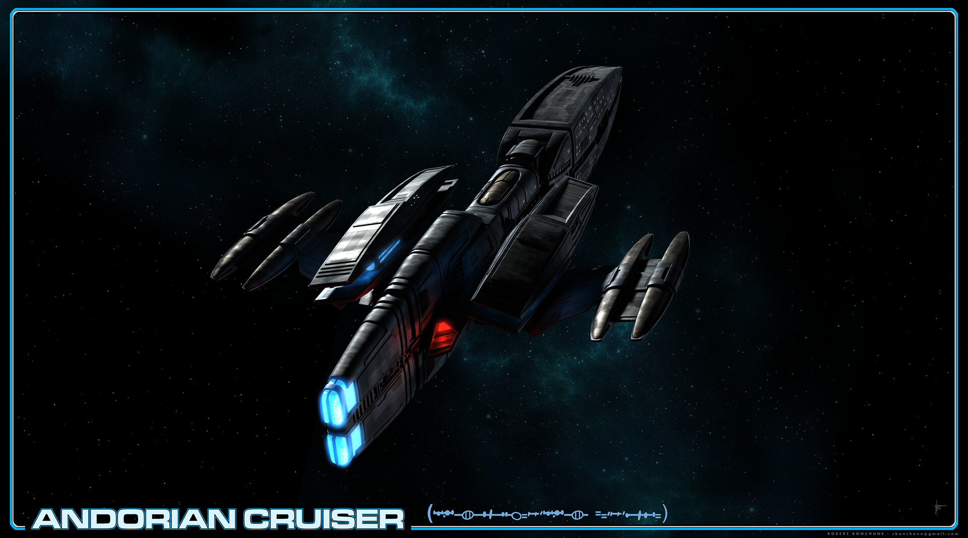 Robert Bonchune - Andorian Cruiser (Star Trek: Enterprise)