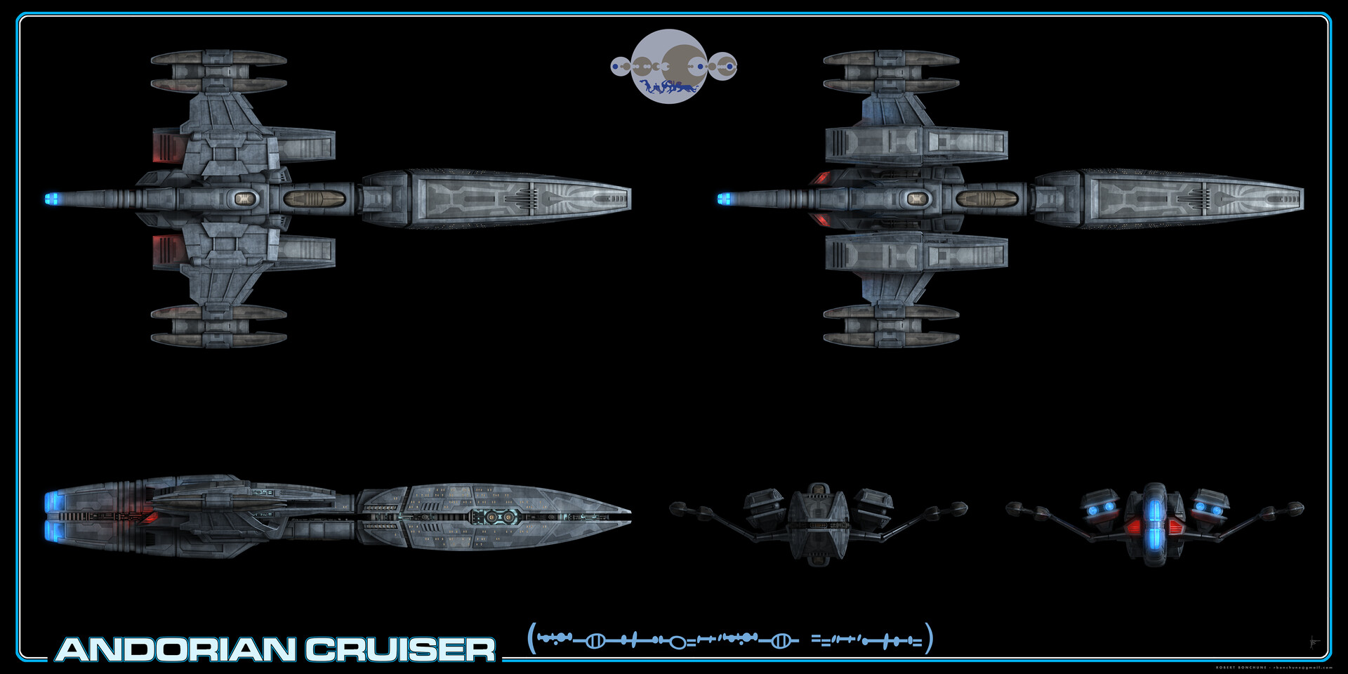 Robert Bonchune - Andorian Cruiser (Star Trek: Enterprise)