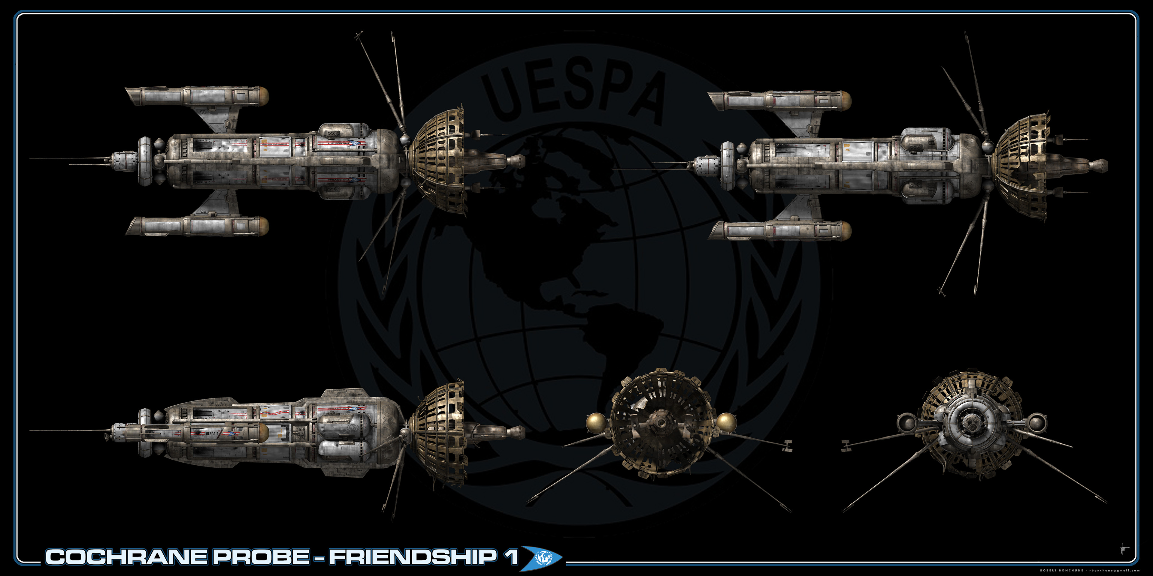 Robert Bonchune - Cochrane Probe - Friendship 1 (Star Trek: Voyager)