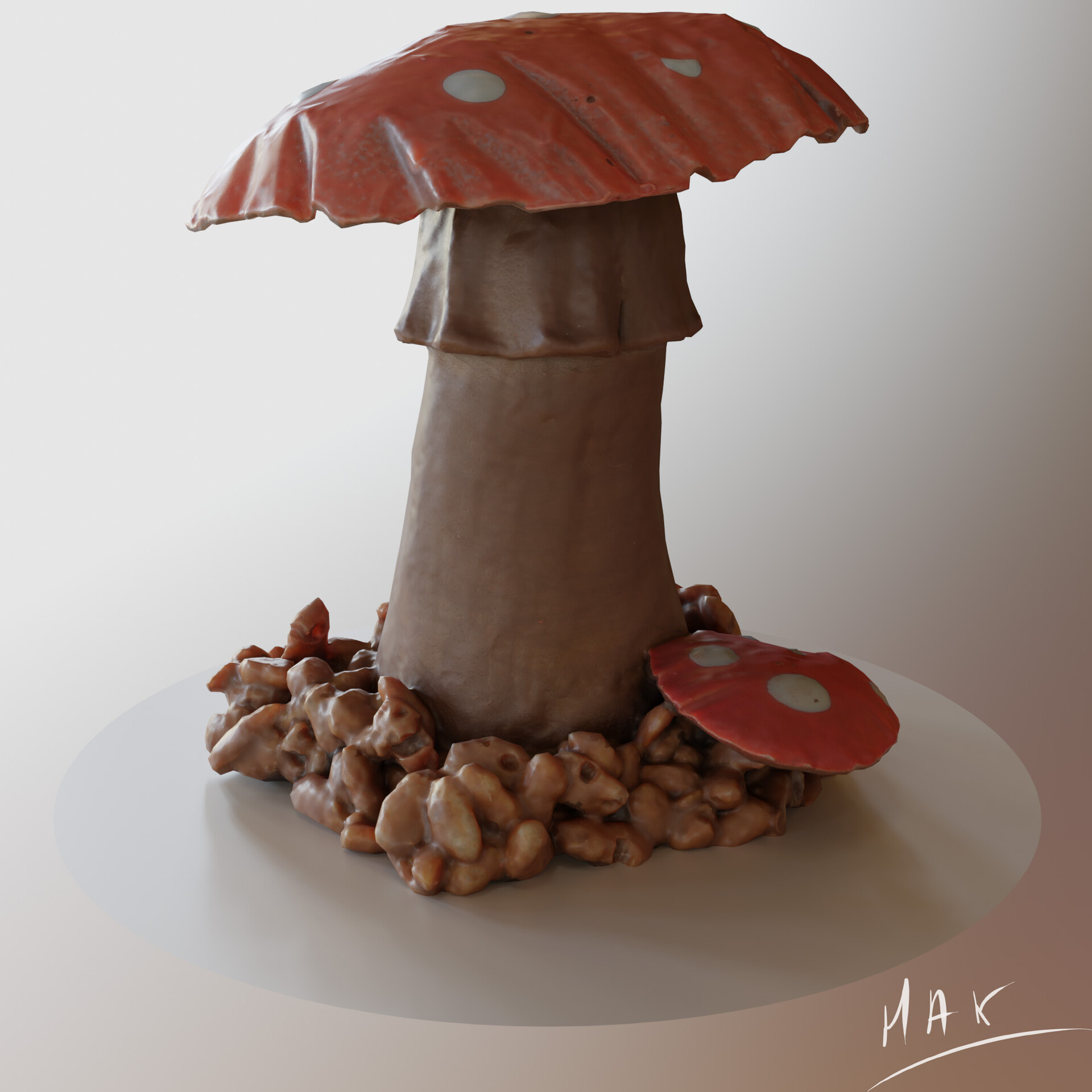 MAKRAM DAOU - Chocolat Mushroom with crisped rice