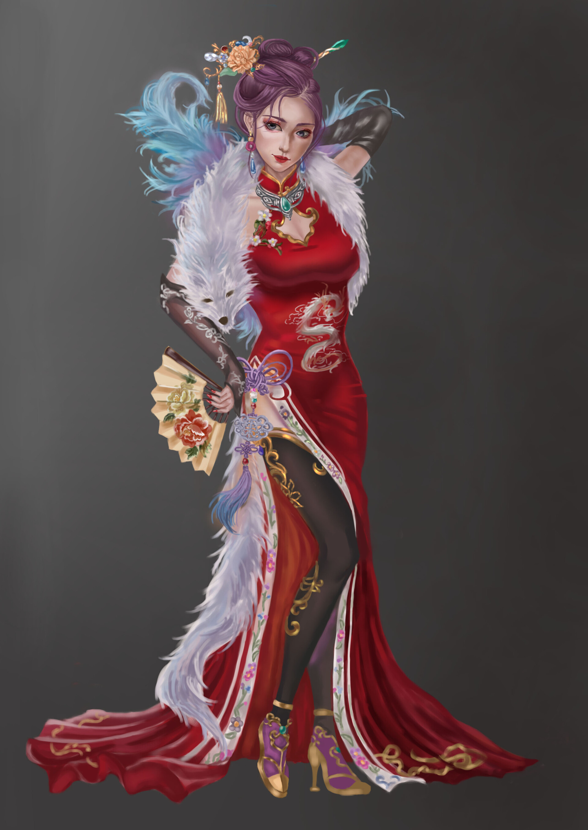 ArtStation - cheongsam girl