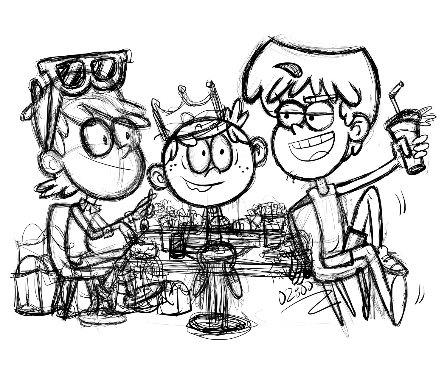 coloring pages burger boy