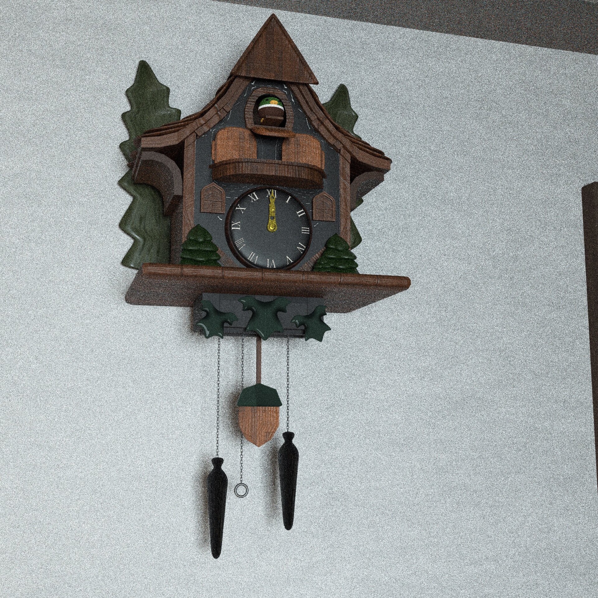 ArtStation - Cuckoo clock (Duck)