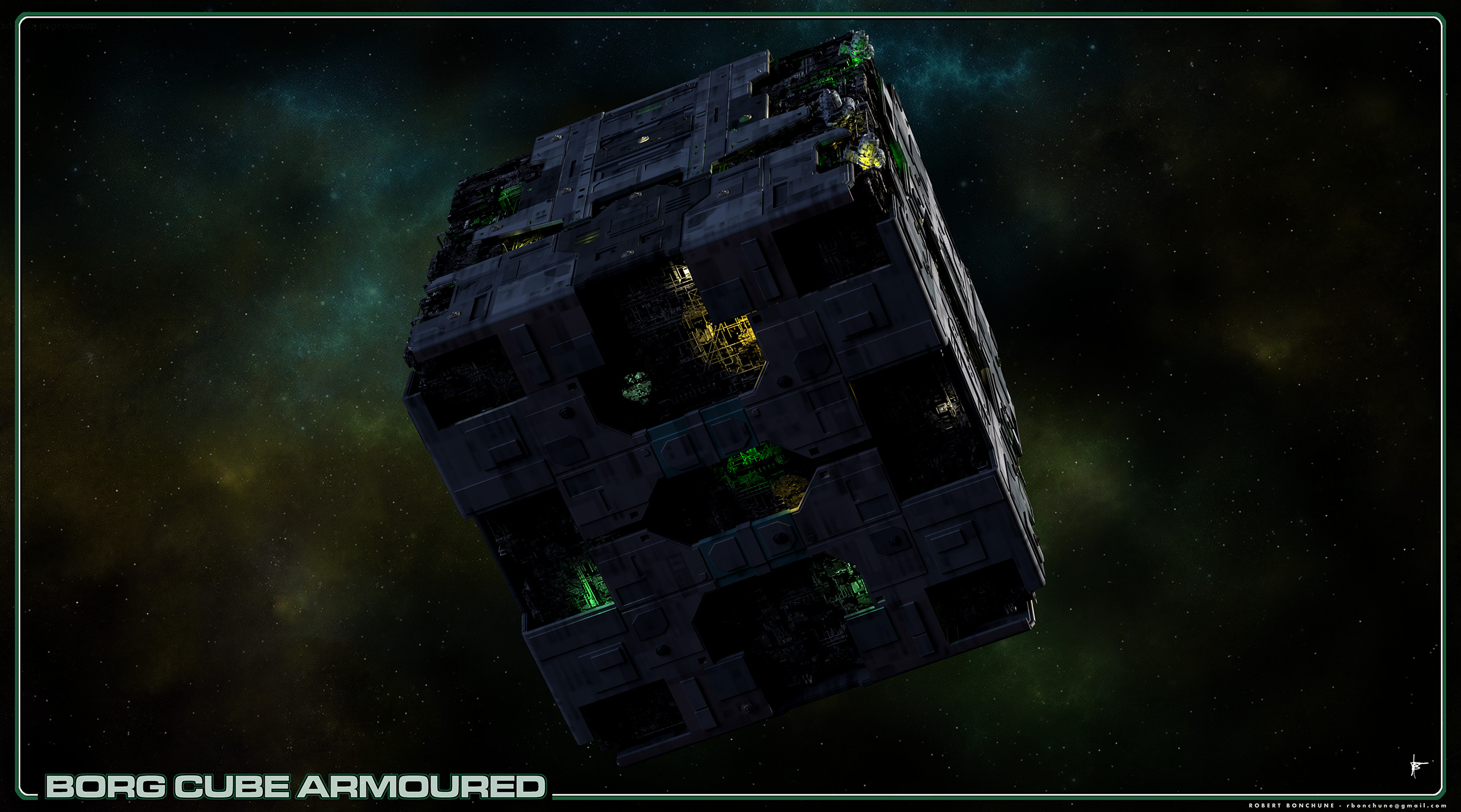 Robert Bonchune - Borg Cube Armored (Star Trek: Voyager)