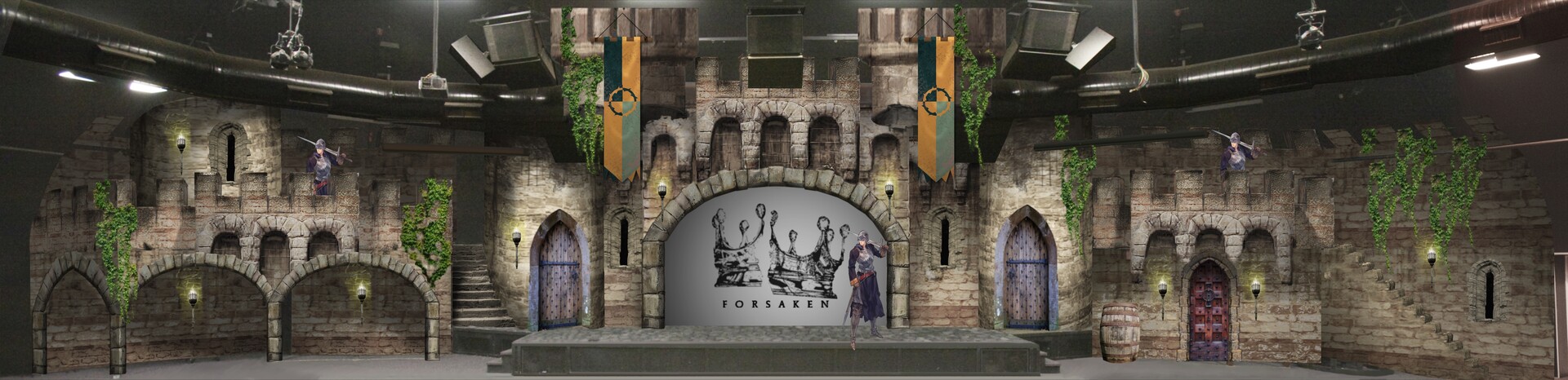 Derek Geer - Castle Stage Design - Forsaken