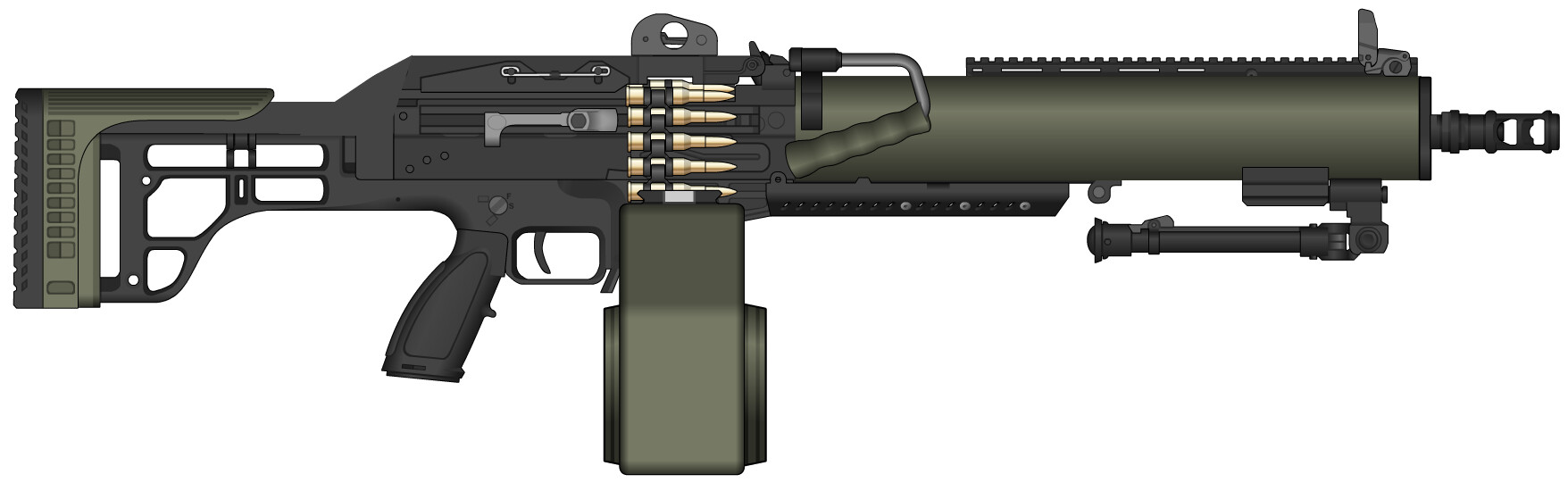 ArtStation - An unusual take, on the Maxim machine gun