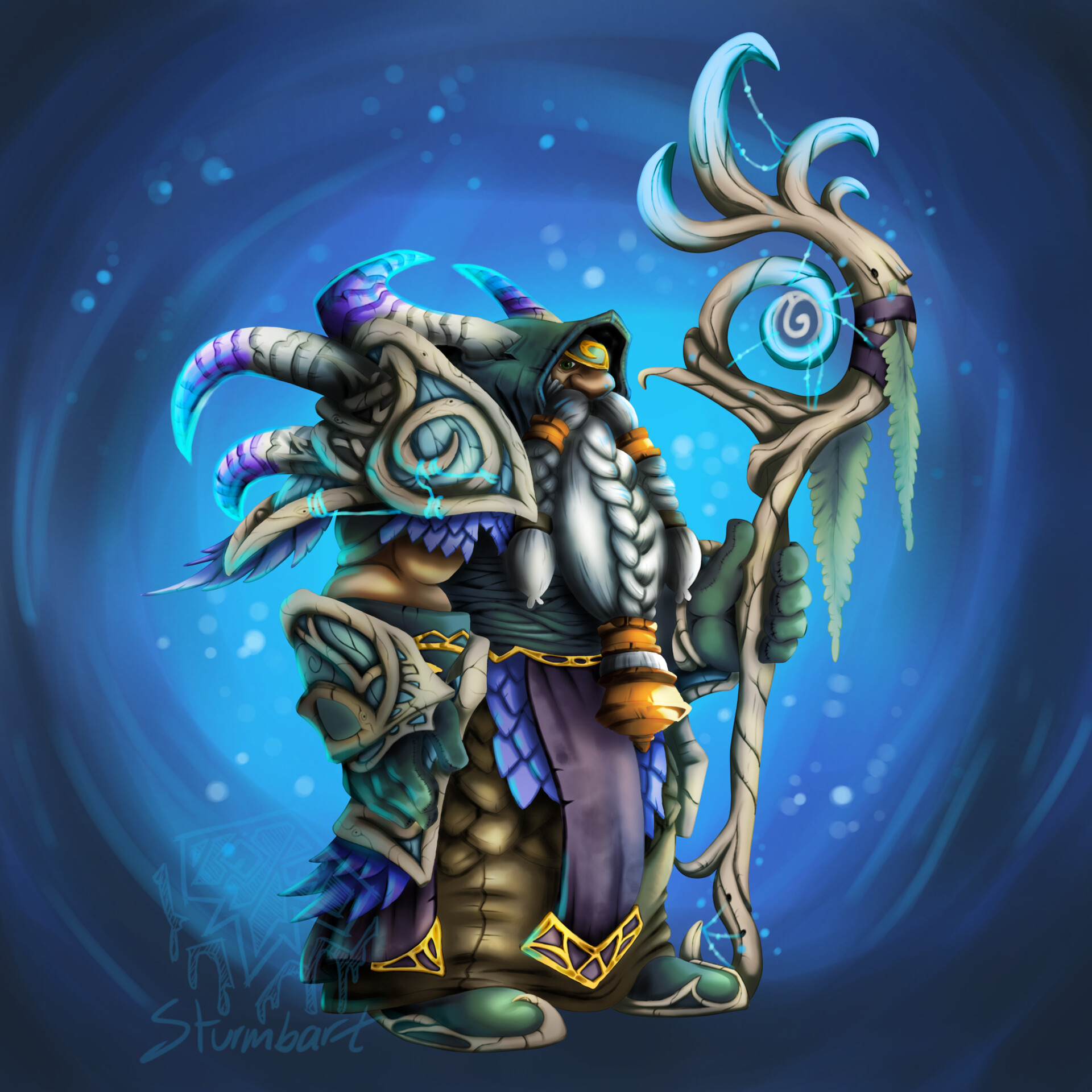 ArtStation - Dwarf in the nightfae covenant mail armor