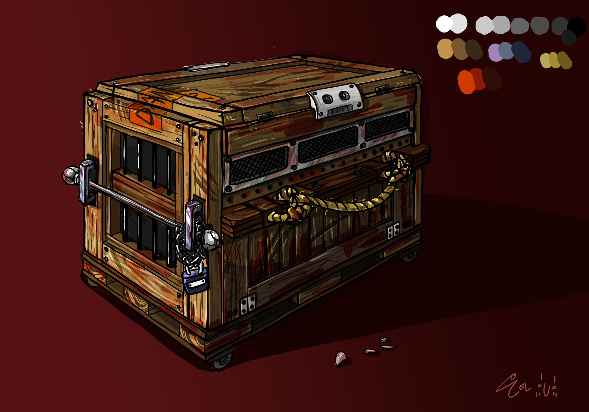 Euna Sim - Wooden_Crate_Design & Progress