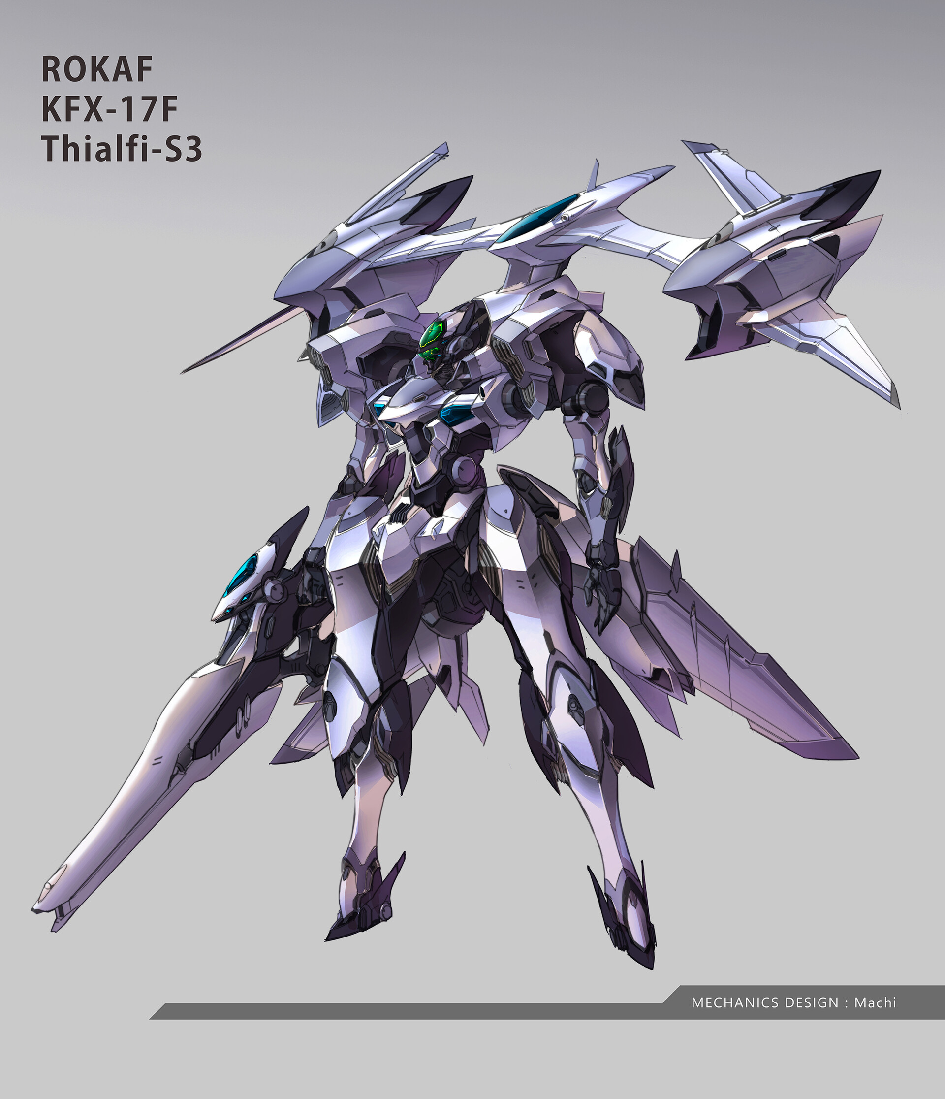 ArtStation - ROKAF KFX-17F Thialfi-S3 WHITE