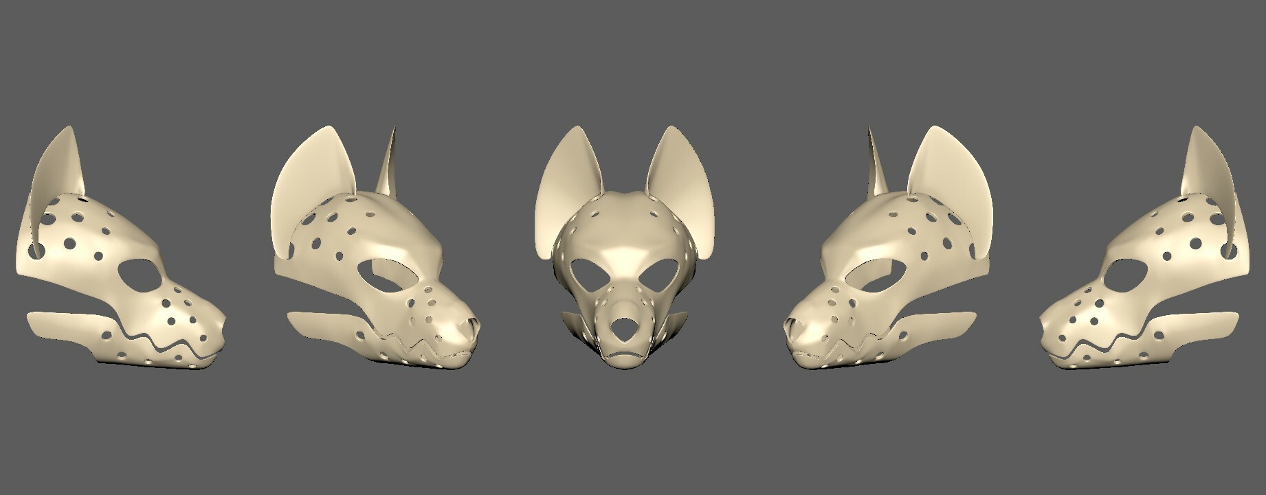 ArtStation - Dog mask for fursyut