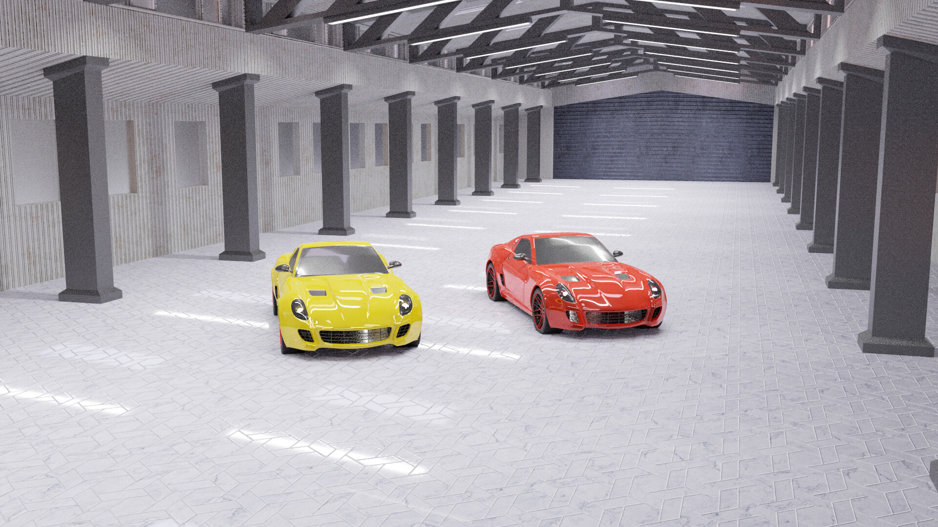 ArtStation - warehouse showroom