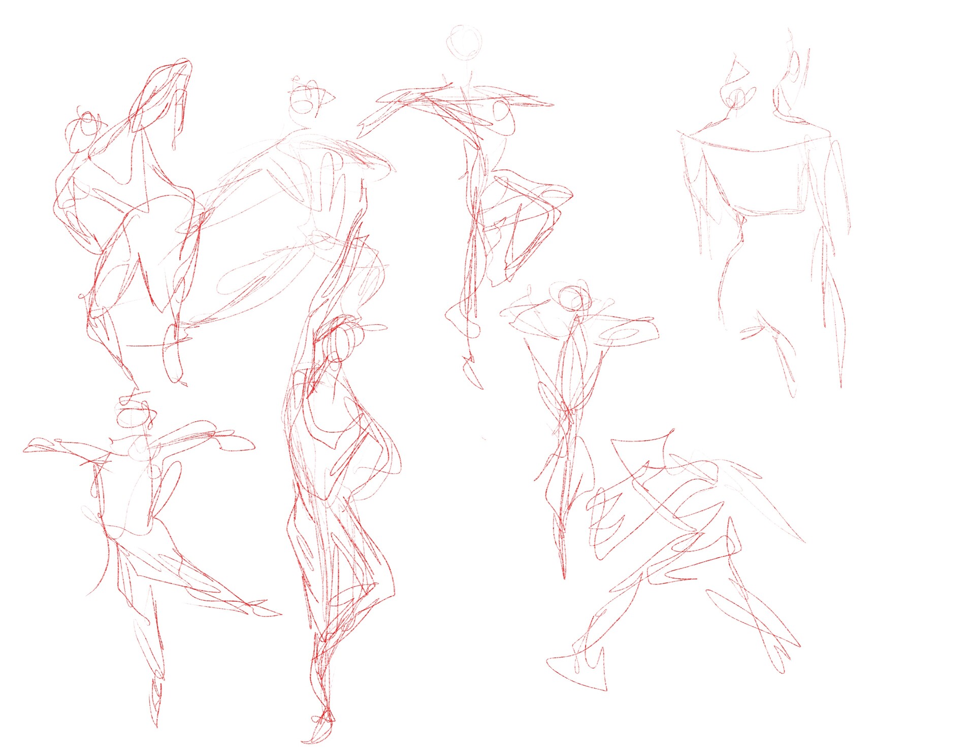 how to draw figures dancing