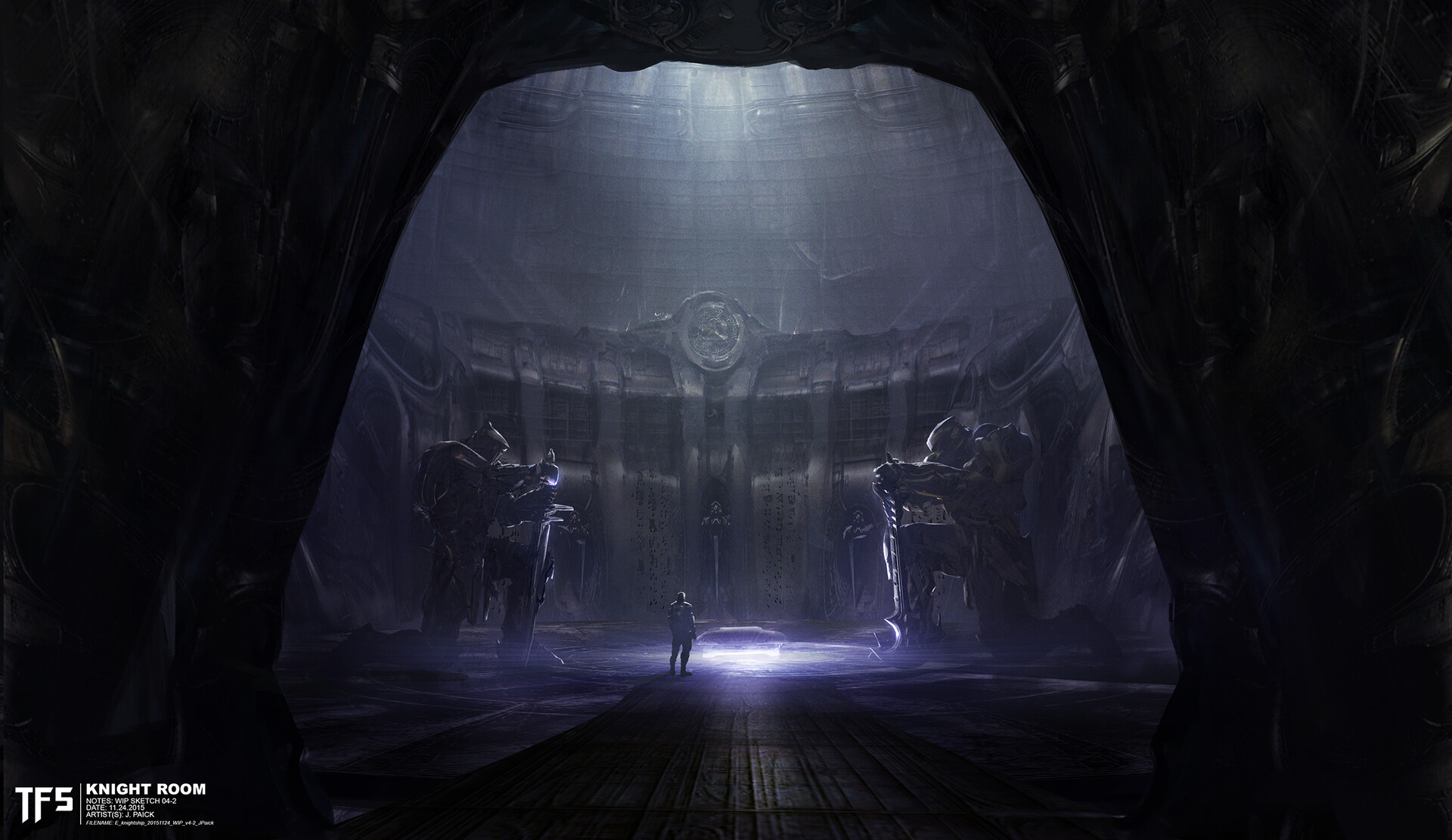 ArtStation - Knight Ship interior Concept for the development of ...