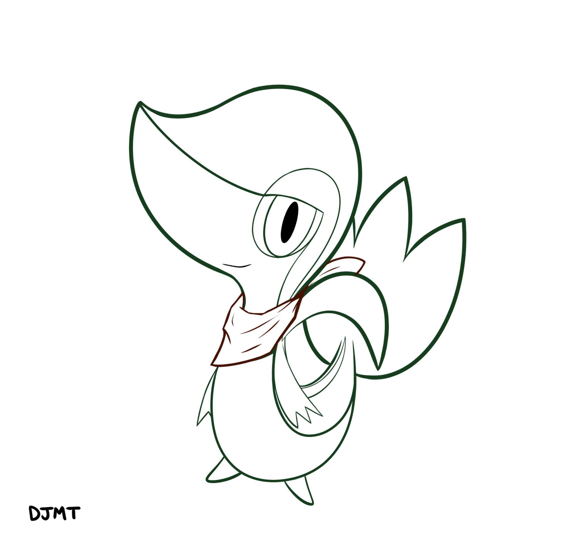 Pokemon Coloring Pages Snivy