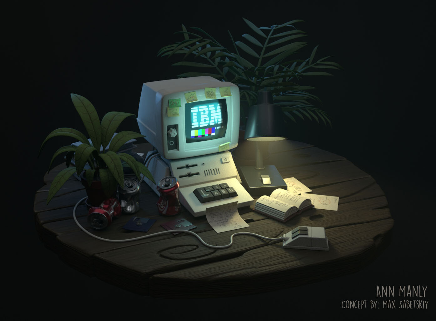 ArtStation - Retro Computer