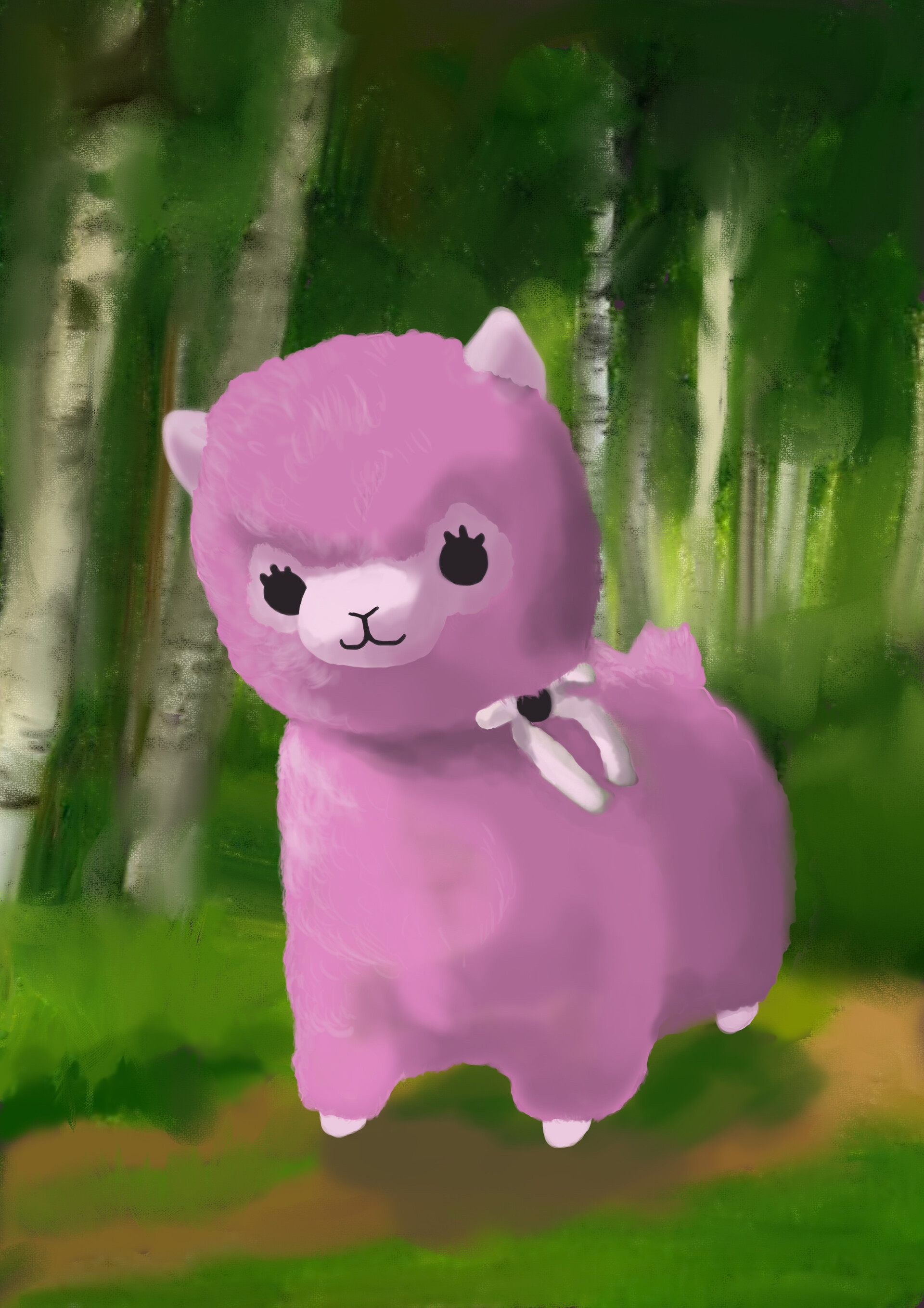ArtStation - pink alpaca