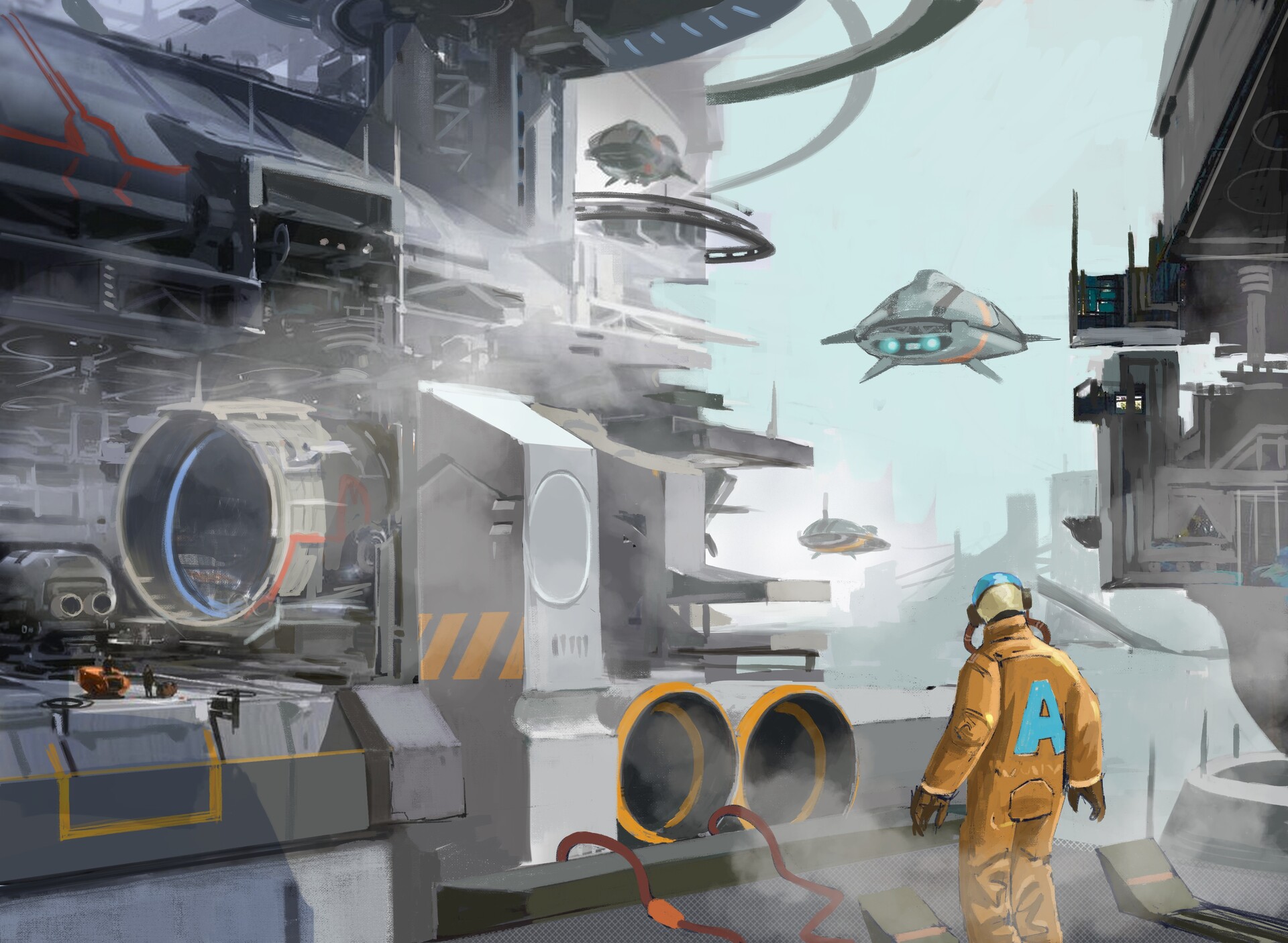 ArtStation - spacecraft factory