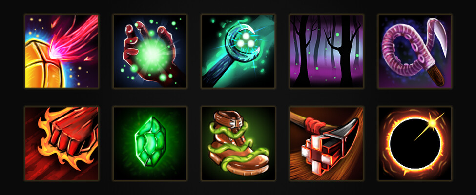 ArtStation - MOBA - Icon Experimentation