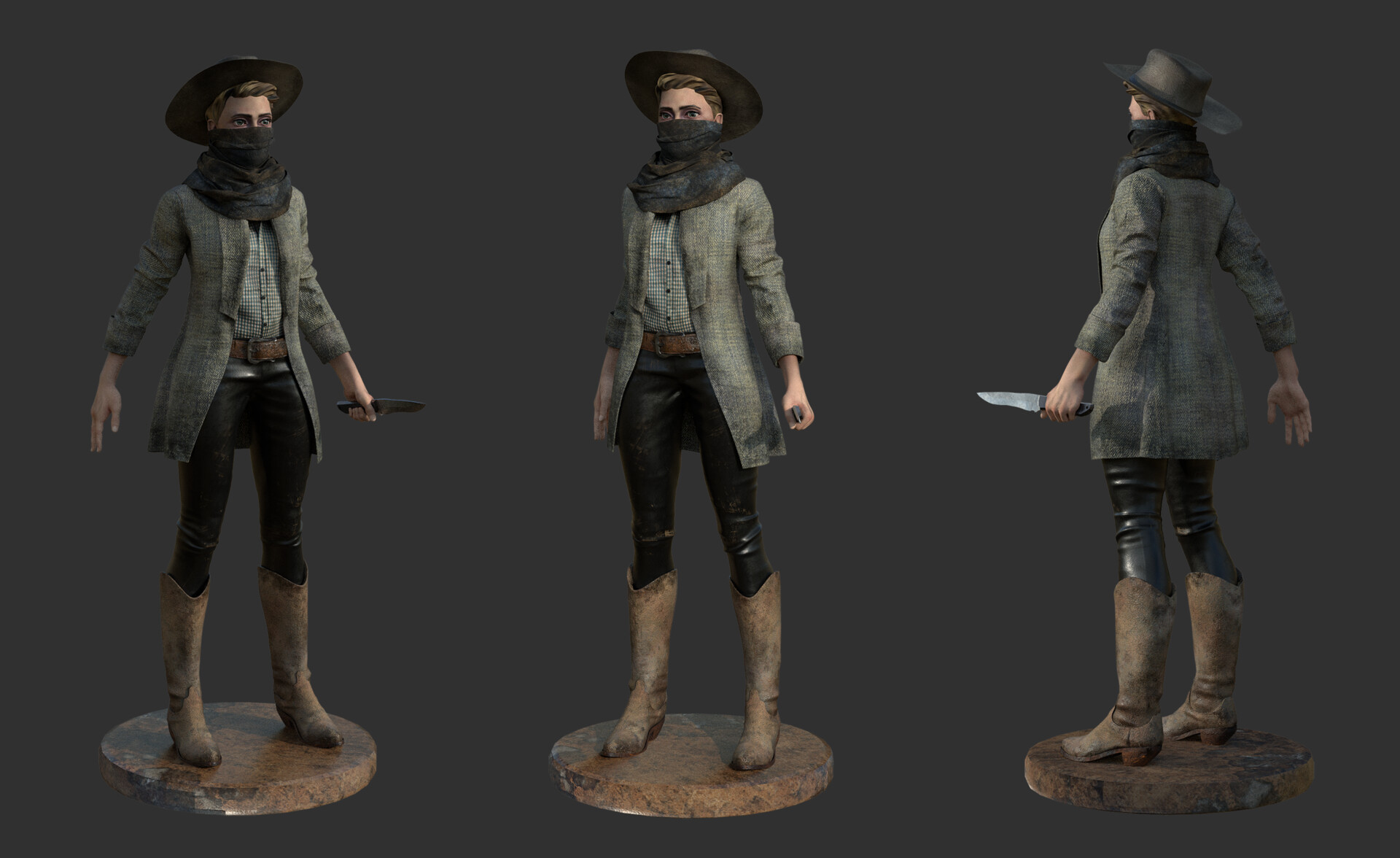 ArtStation - Girl with a knife