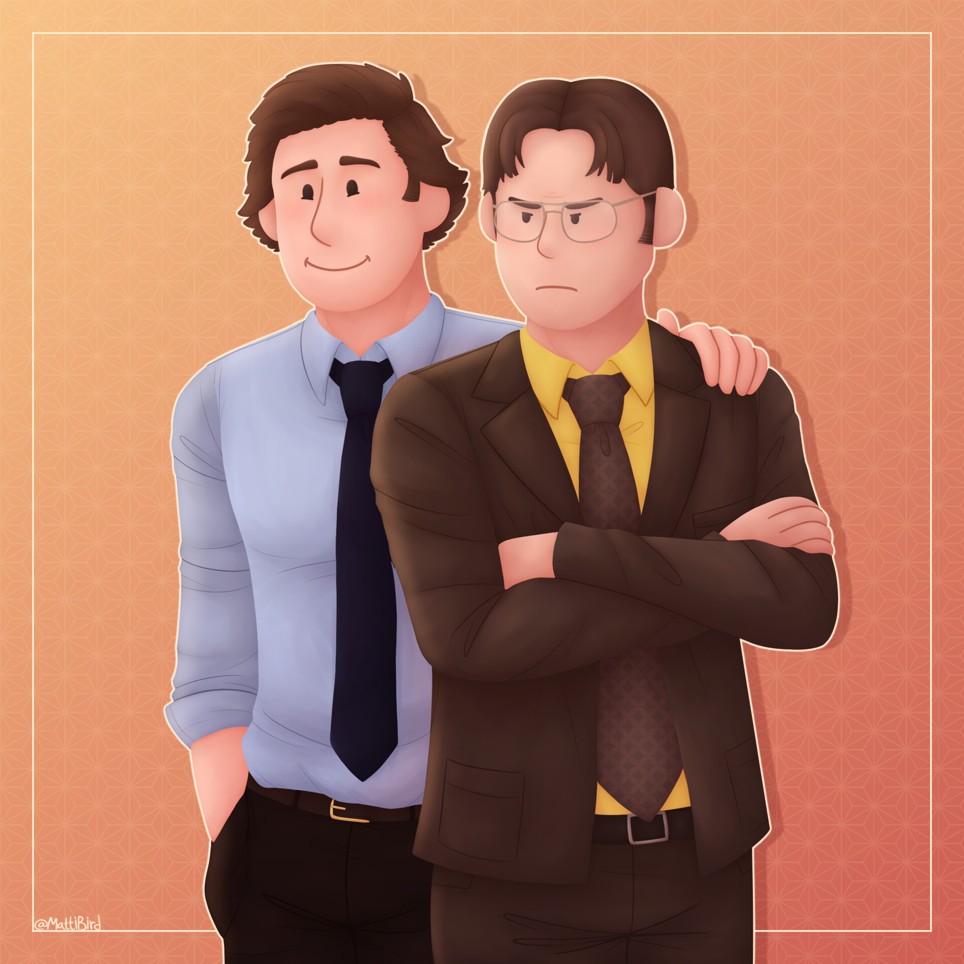 ArtStation - Jim and Dwight from The Office