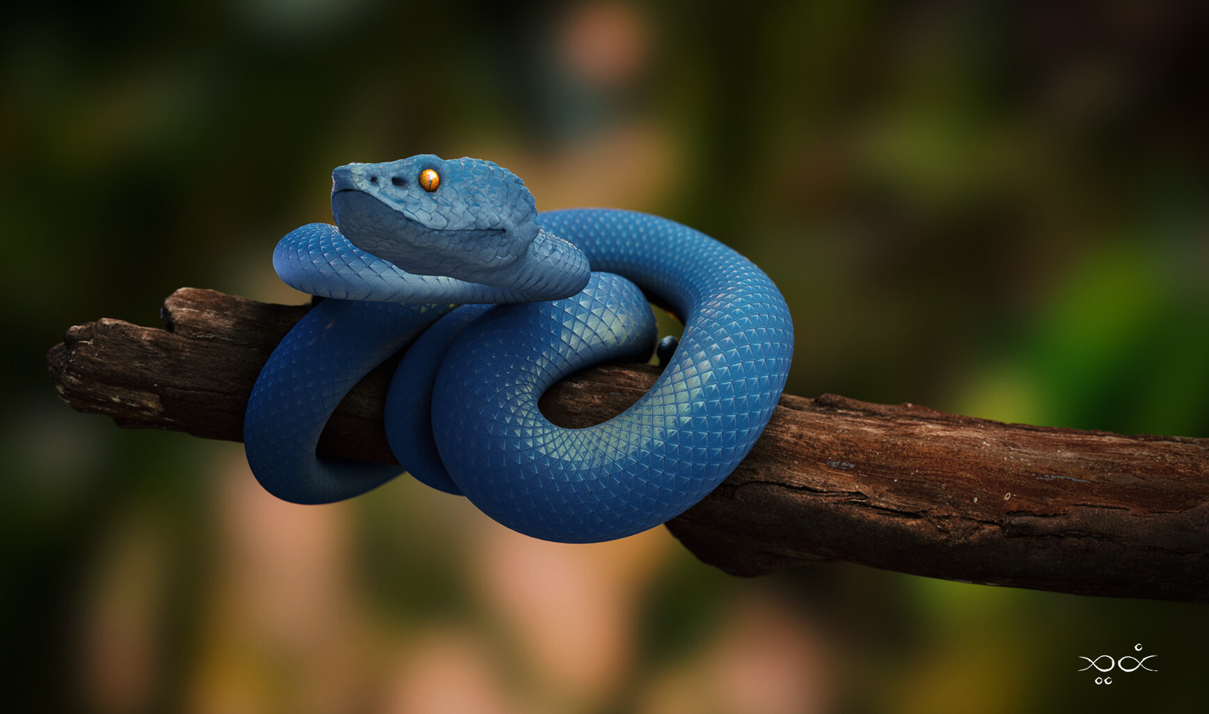 ArtStation - Blue Snake