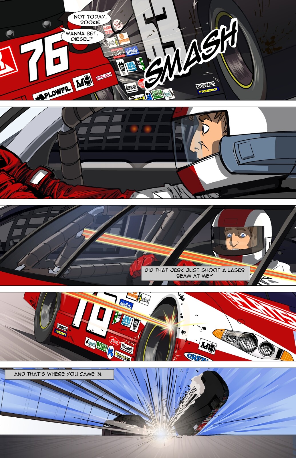 Matt Cassan - Nascar Comics