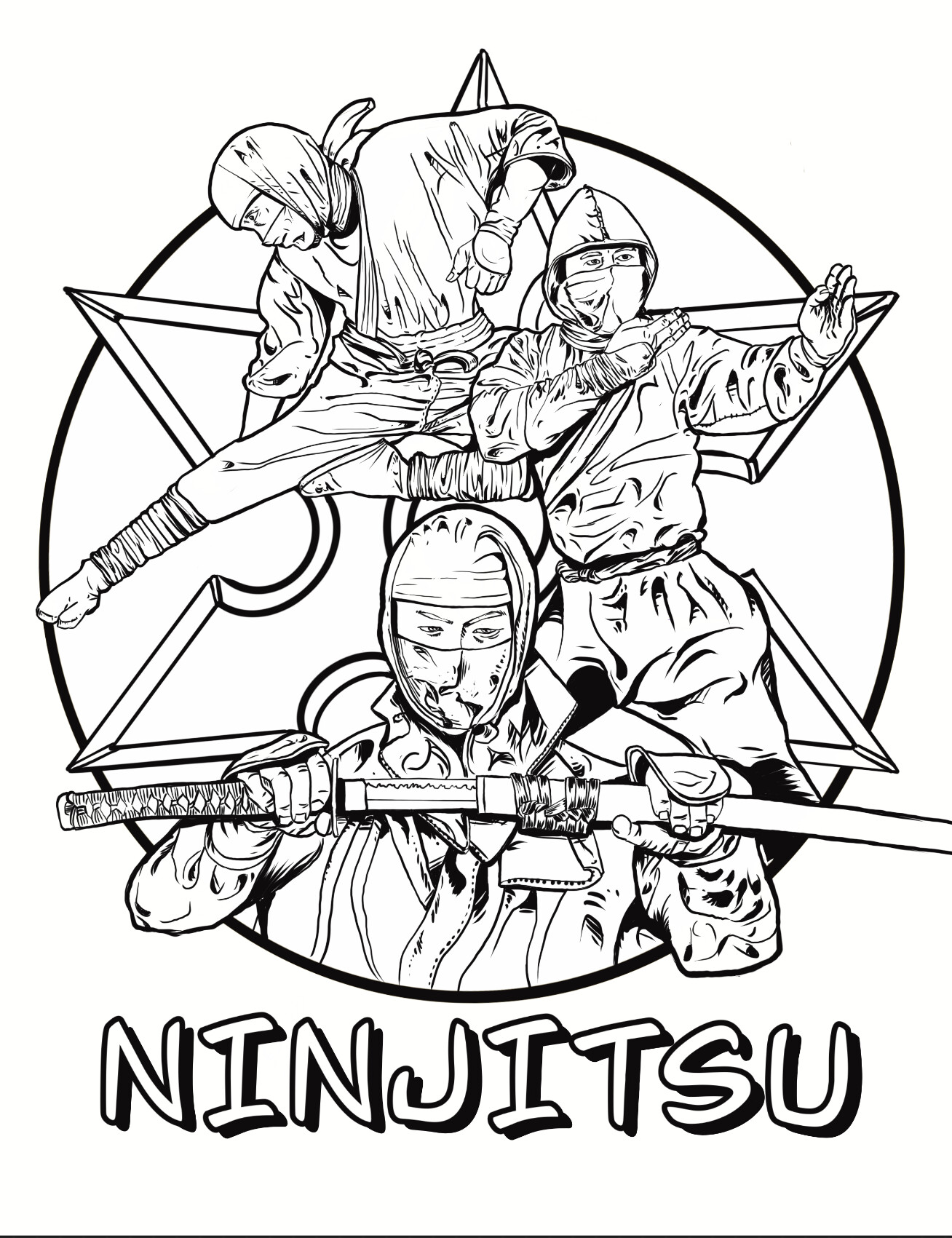 martial arts coloring book