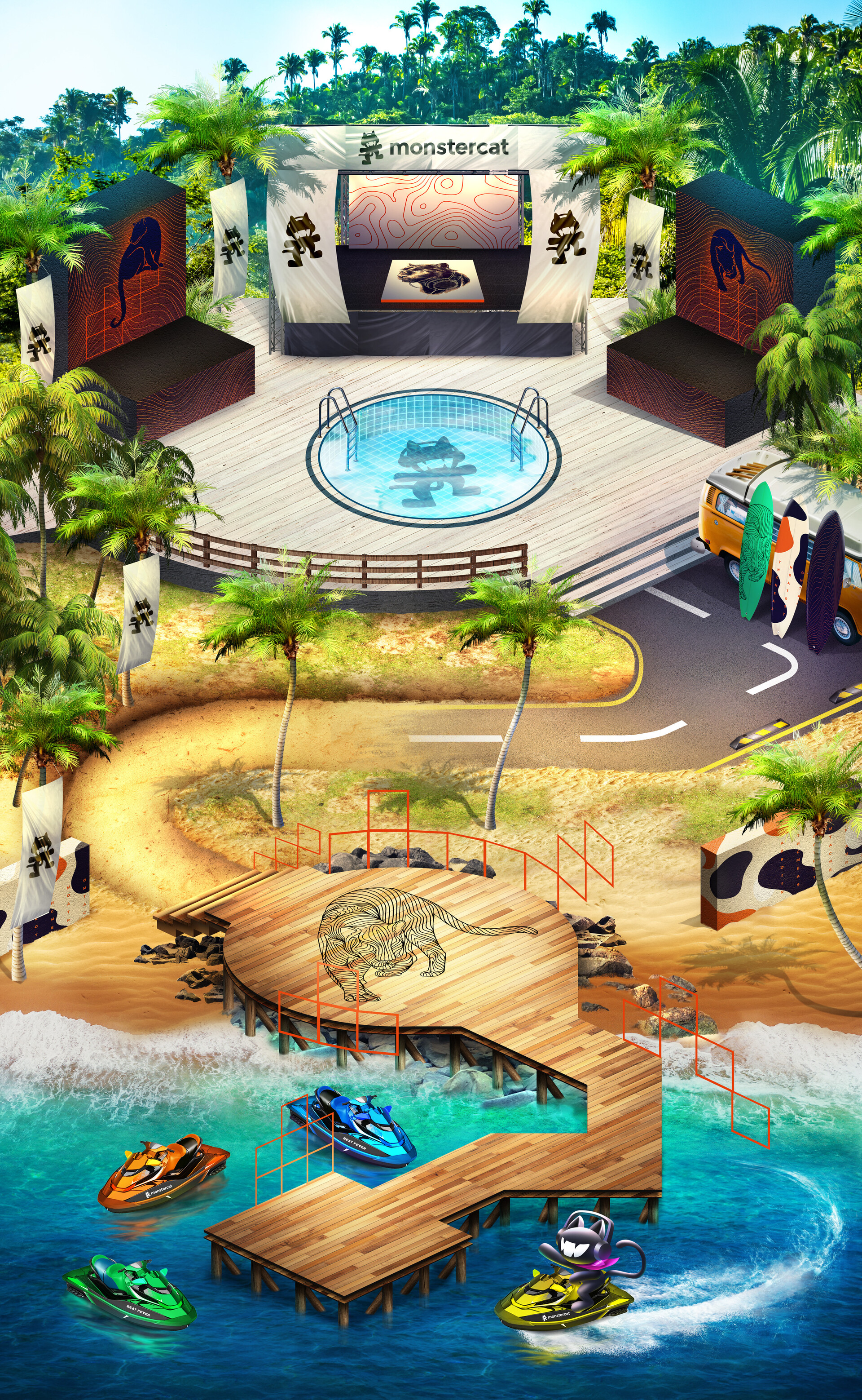 ArtStation - Monstercat Instinct Virtual music event