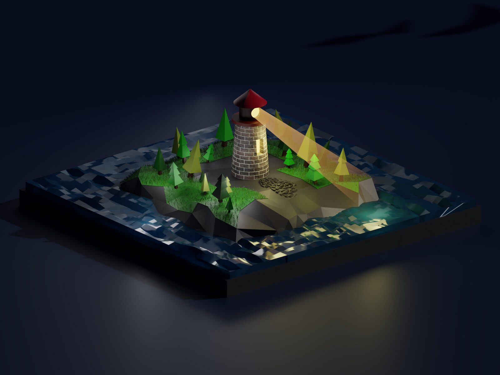 ArtStation - Low poly scene