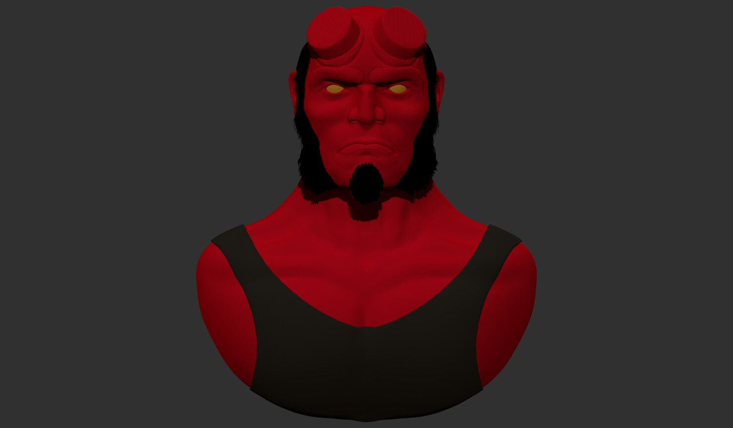 ArtStation - Hellboy bust