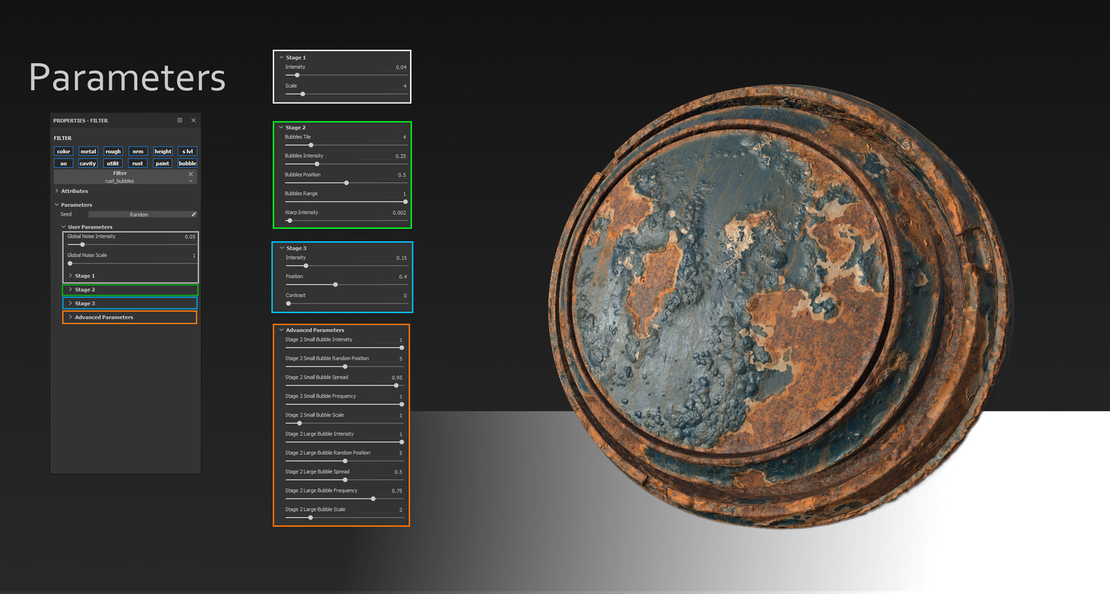 Dan Dunford - Substance Painter Rust Bubble Filter