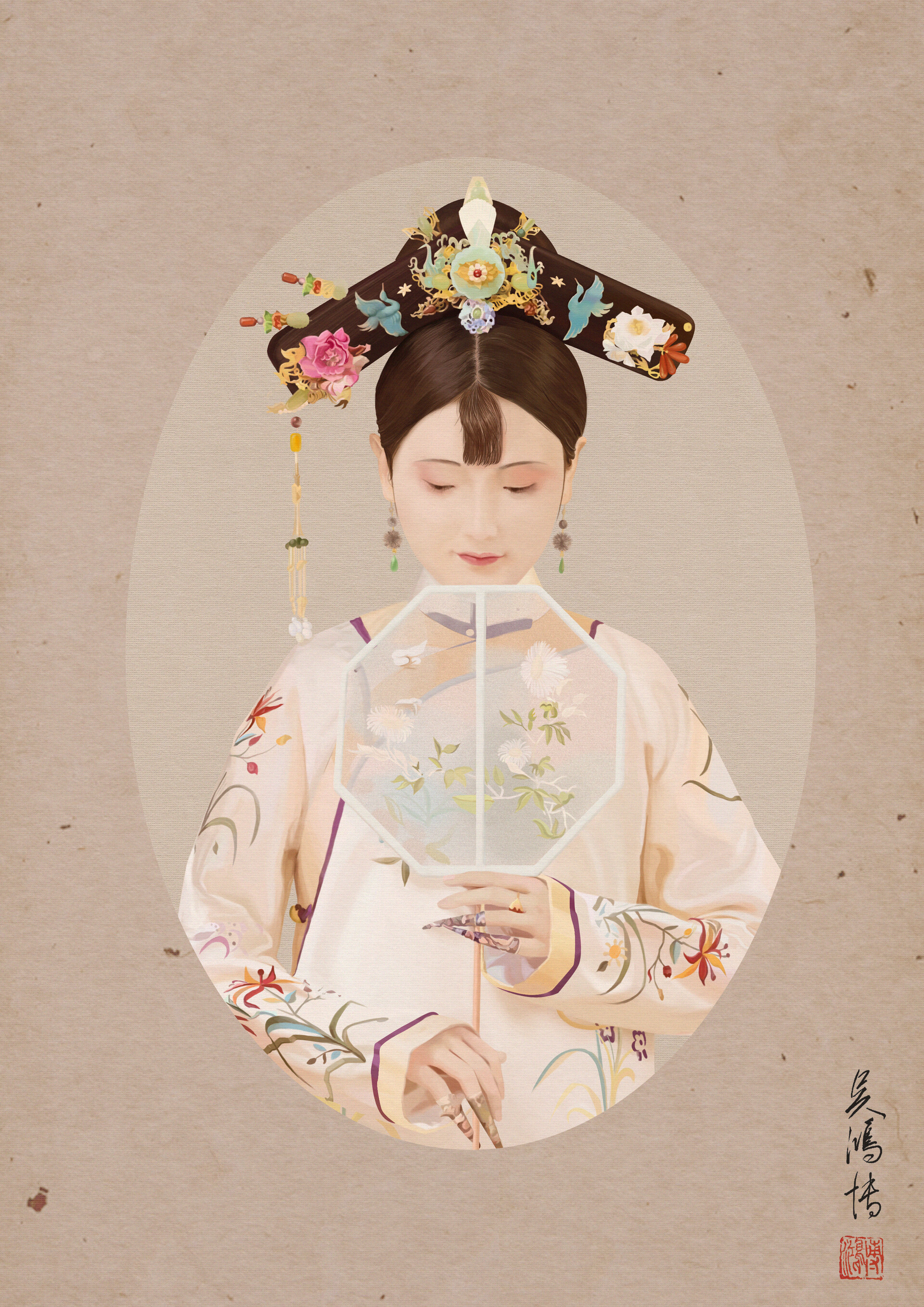 ArtStation - women in qing dynasty
