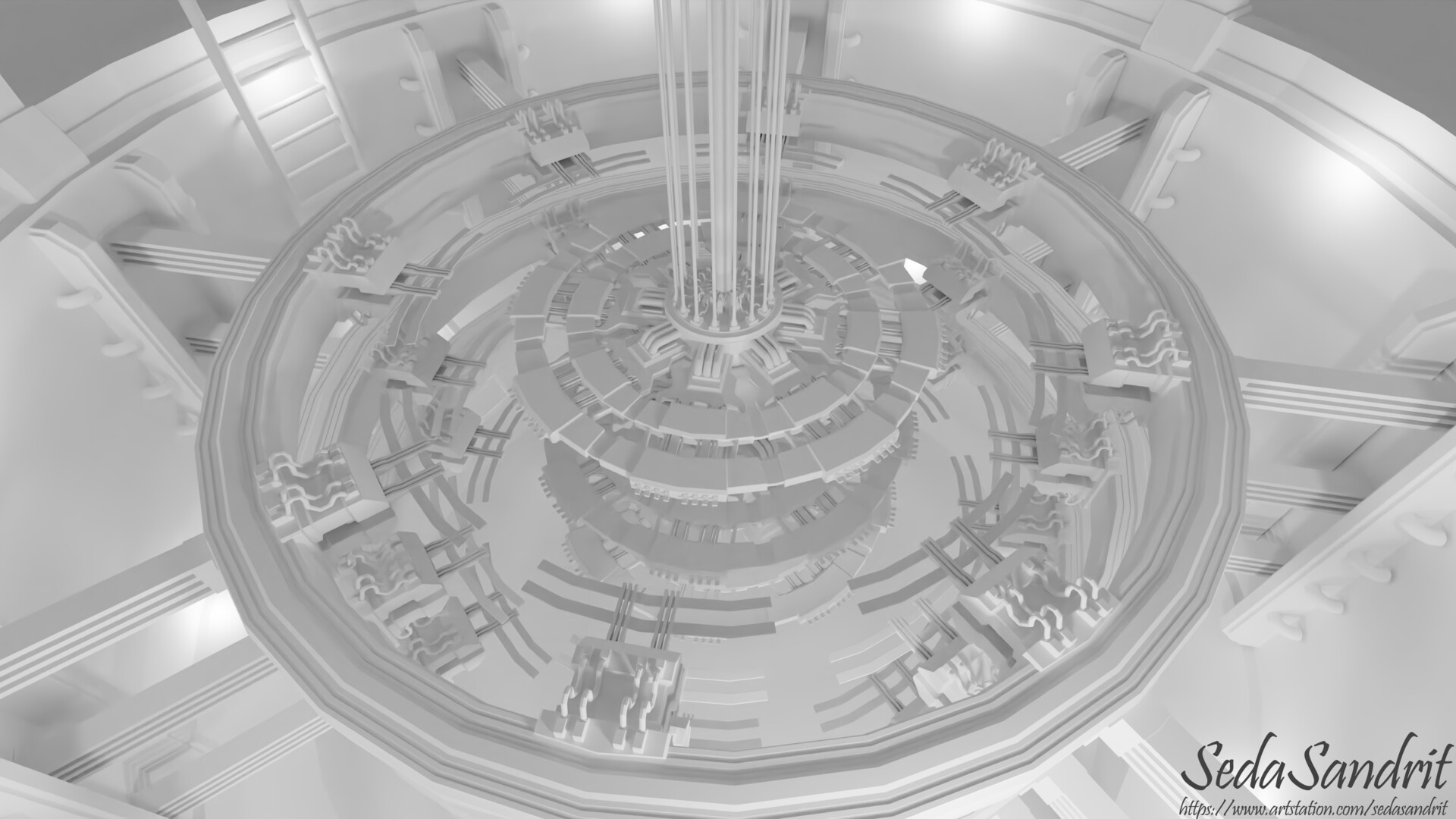 ArtStation - Learning 3D modelling and rendering with blender: reactor core