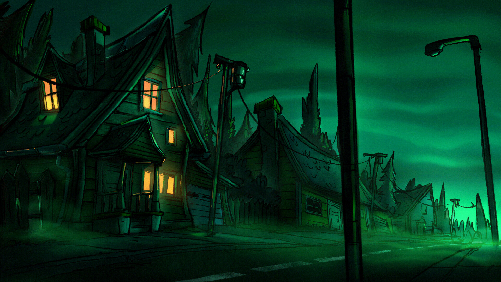 ArtStation - Eerie town