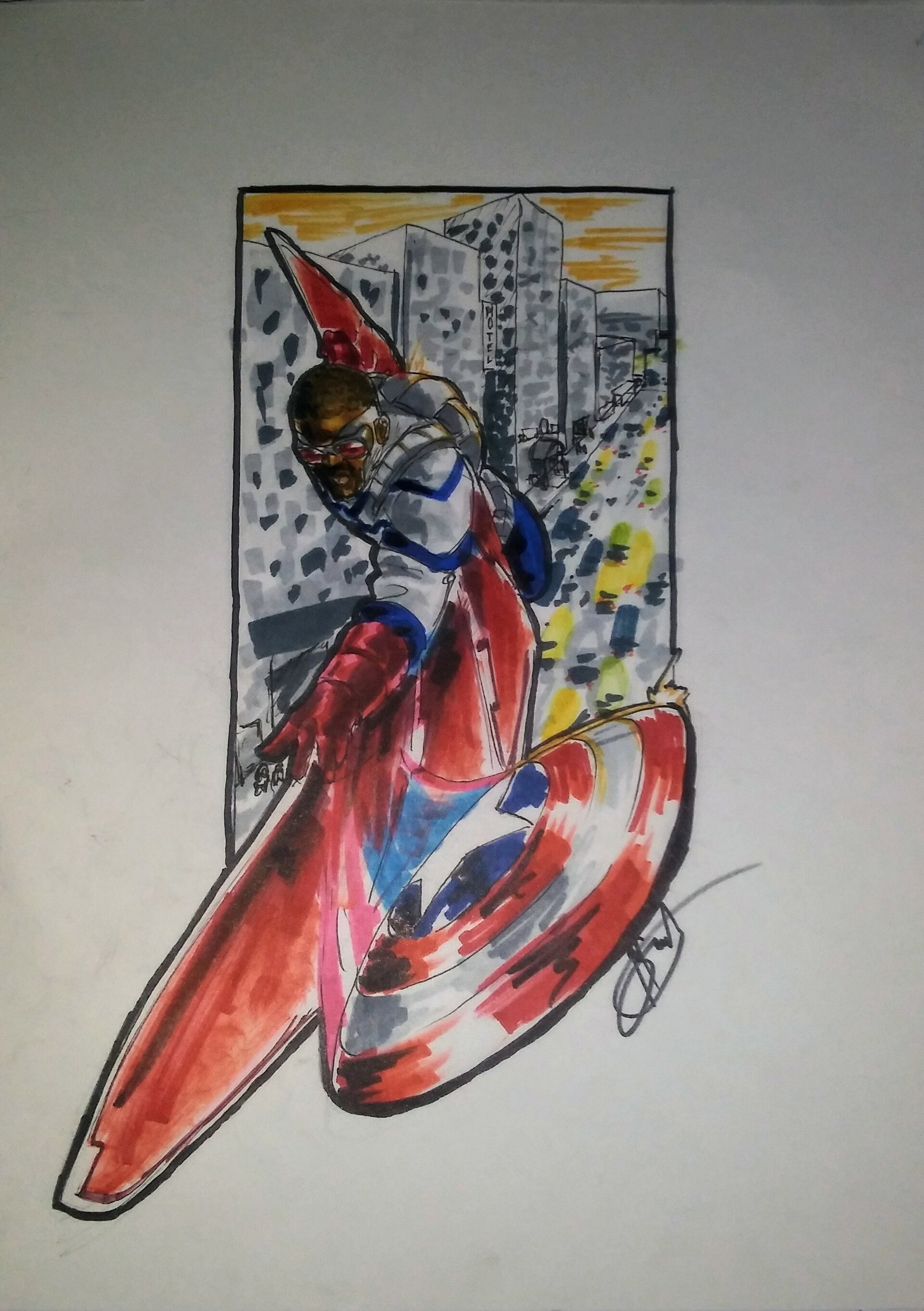 ArtStation - Sam Wilson - Captain America