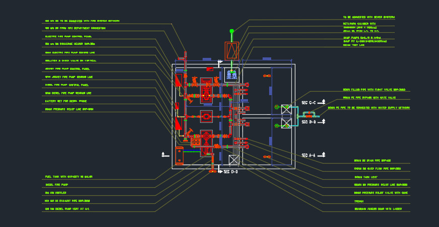 ashraf ali - DESIGN AND SHOP DRAWING OF PUMP ROOM WITH COMPLETE DETAILS