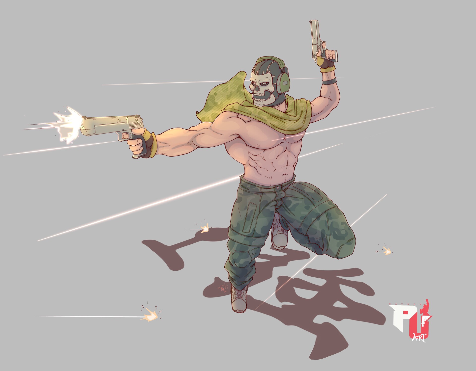 ArtStation - Ghost Riley commission