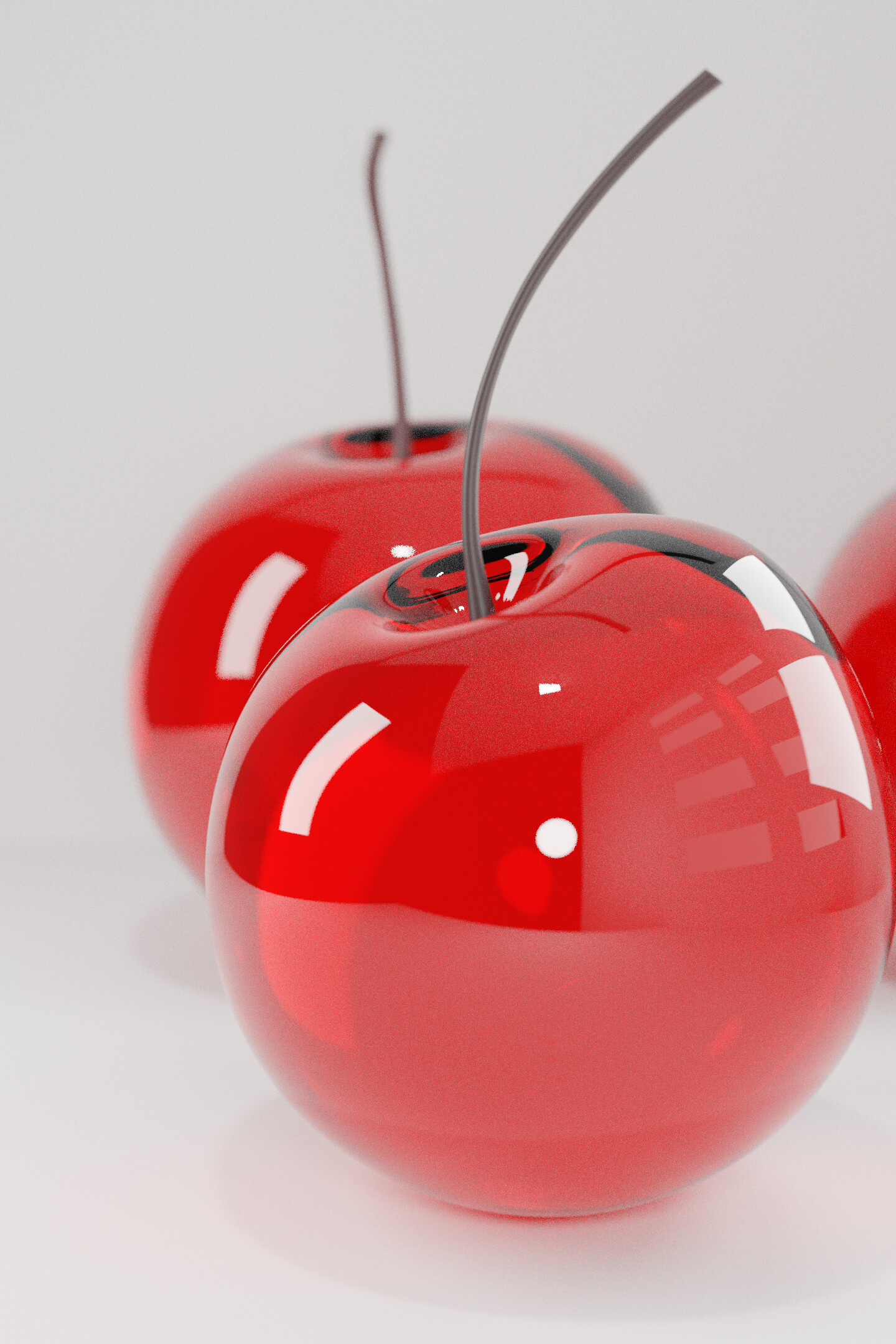 ArtStation - 3d Glass cherries