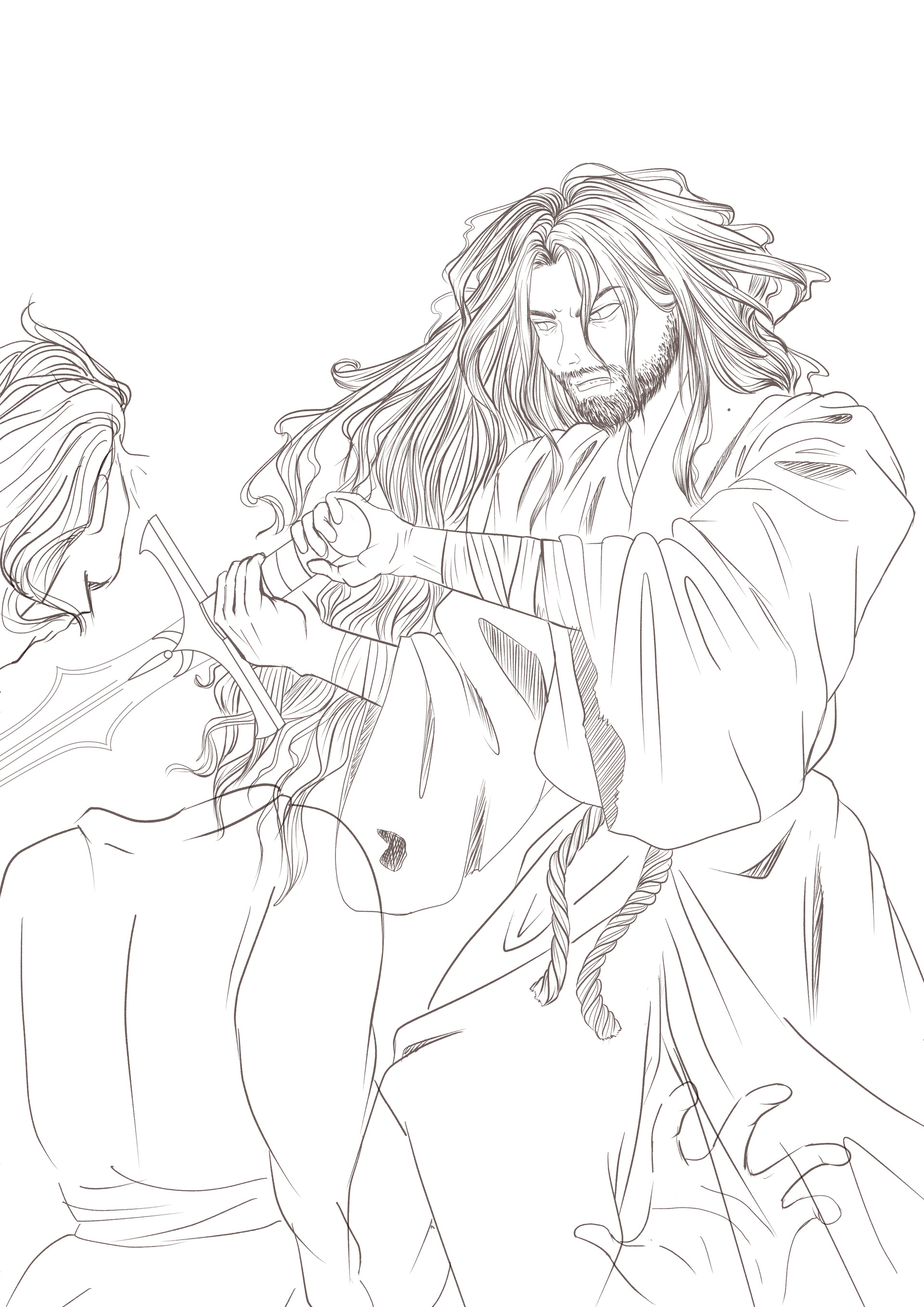 jesus casts out demons coloring pages
