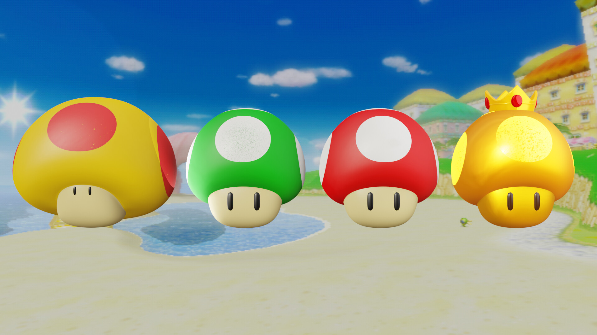 ArtStation - Mario Mushrooms