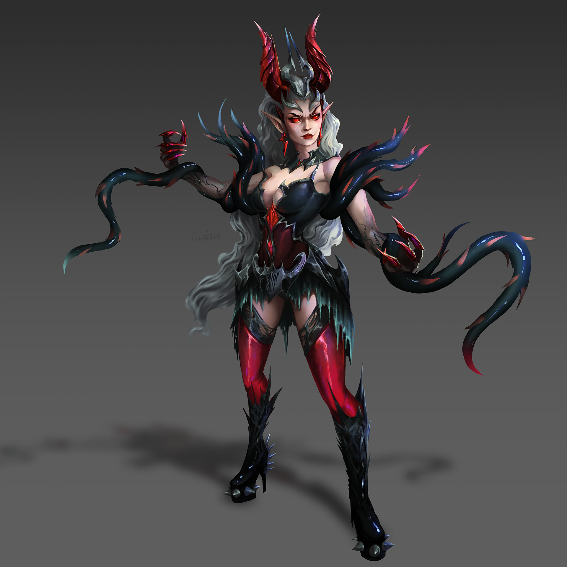 Hellborn / Devil Zyra concept art by Šárka Š. : r/ImaginaryRuneterra