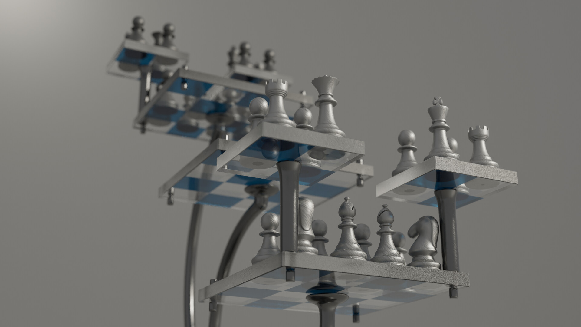 Barbara Hájas - Tri-dimensional Chess Set