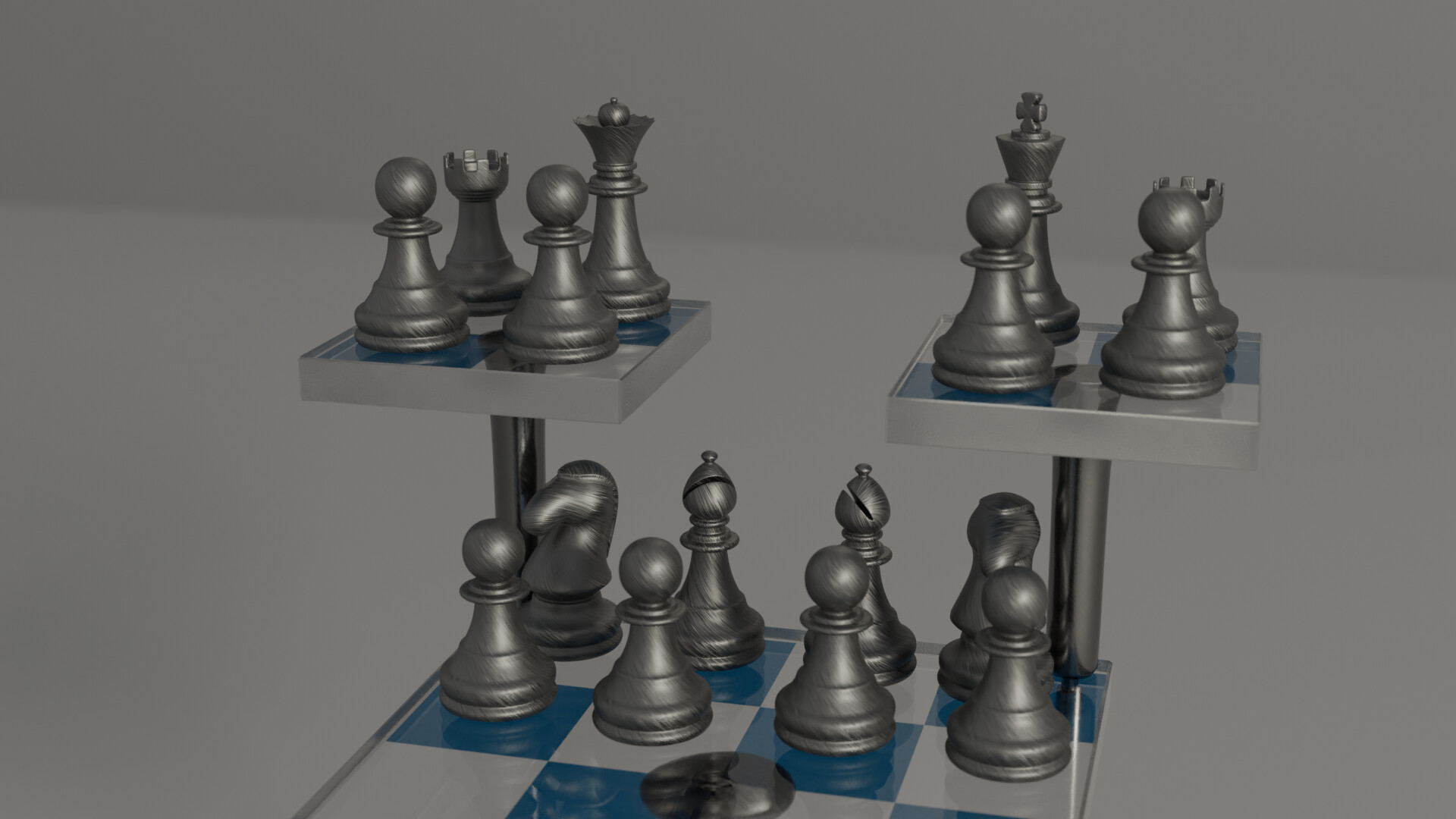 Barbara Hájas - Tri-dimensional Chess Set