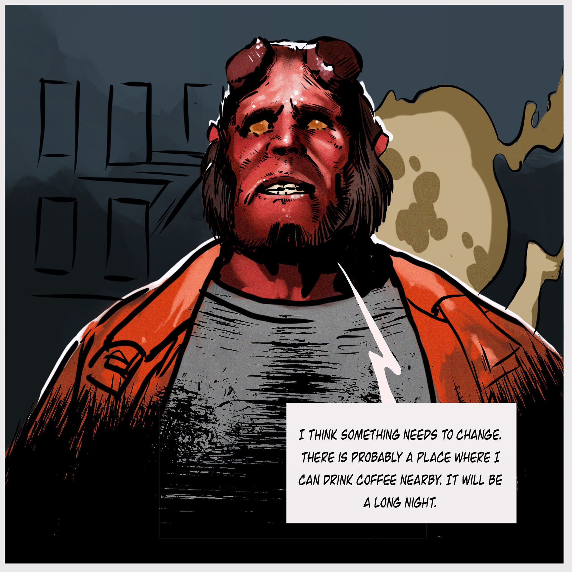 ArtStation - Hellboy Fanart Comic