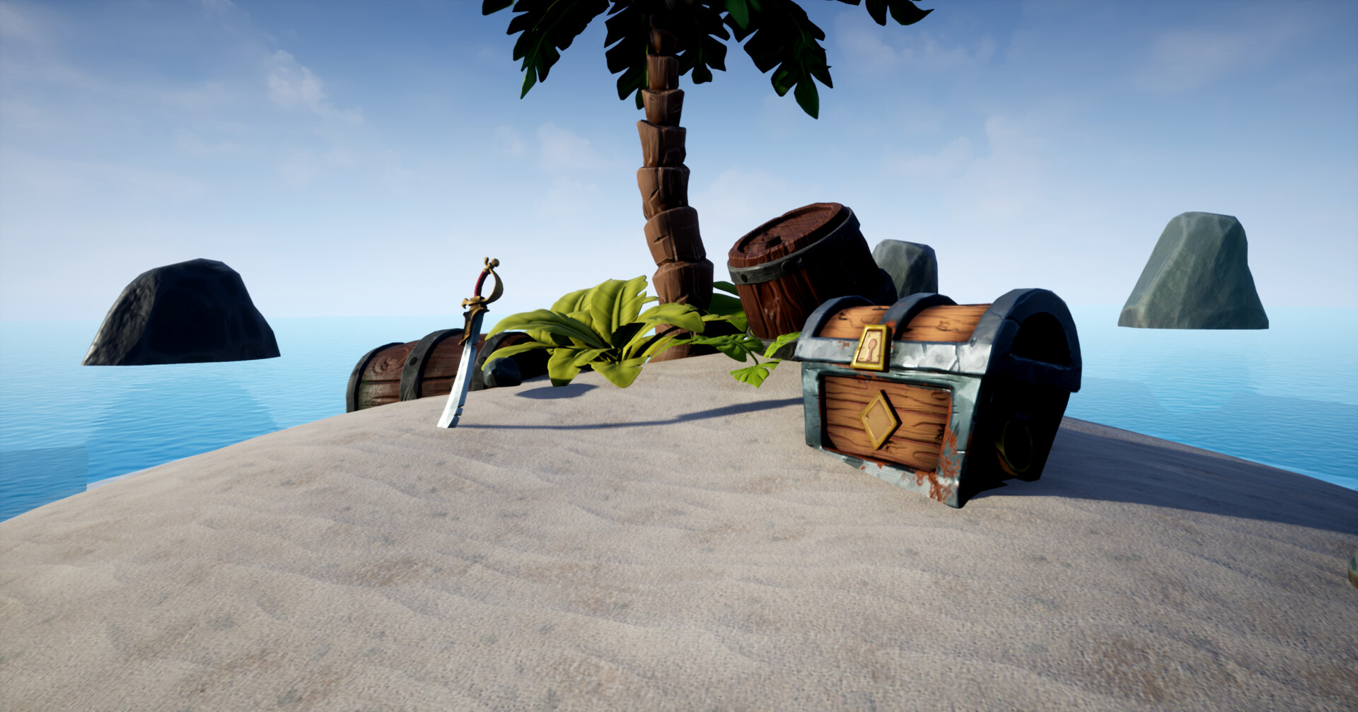 ArtStation - Pirate Stranded Island environment