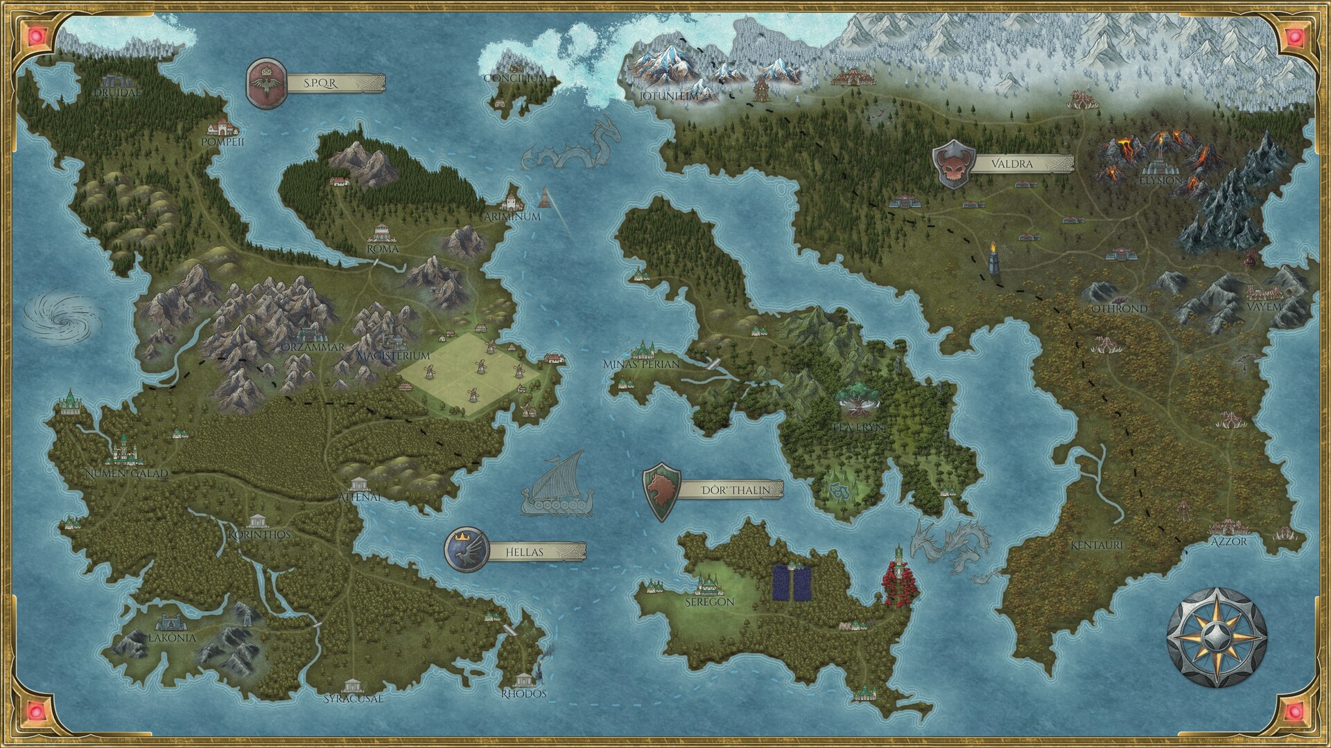 ArtStation - Valantis world map