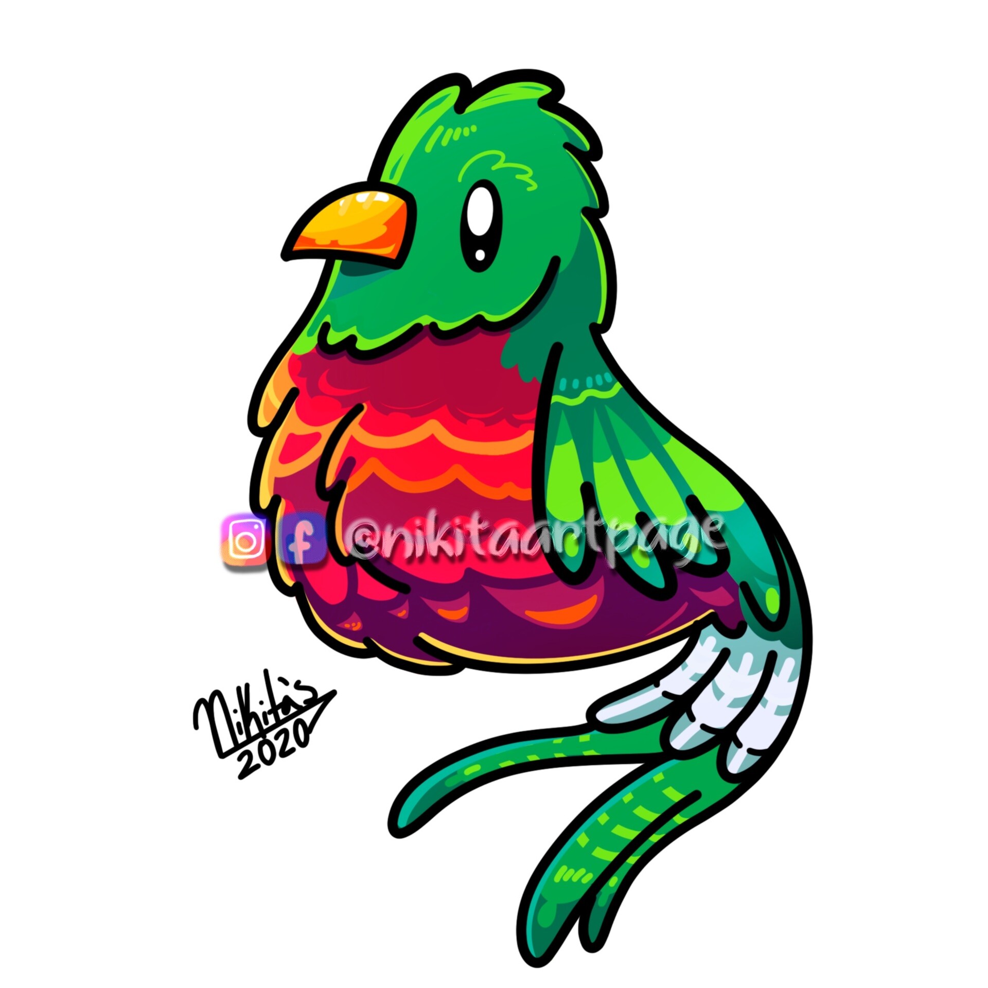 ArtStation - Quetzal cartoon chibi art