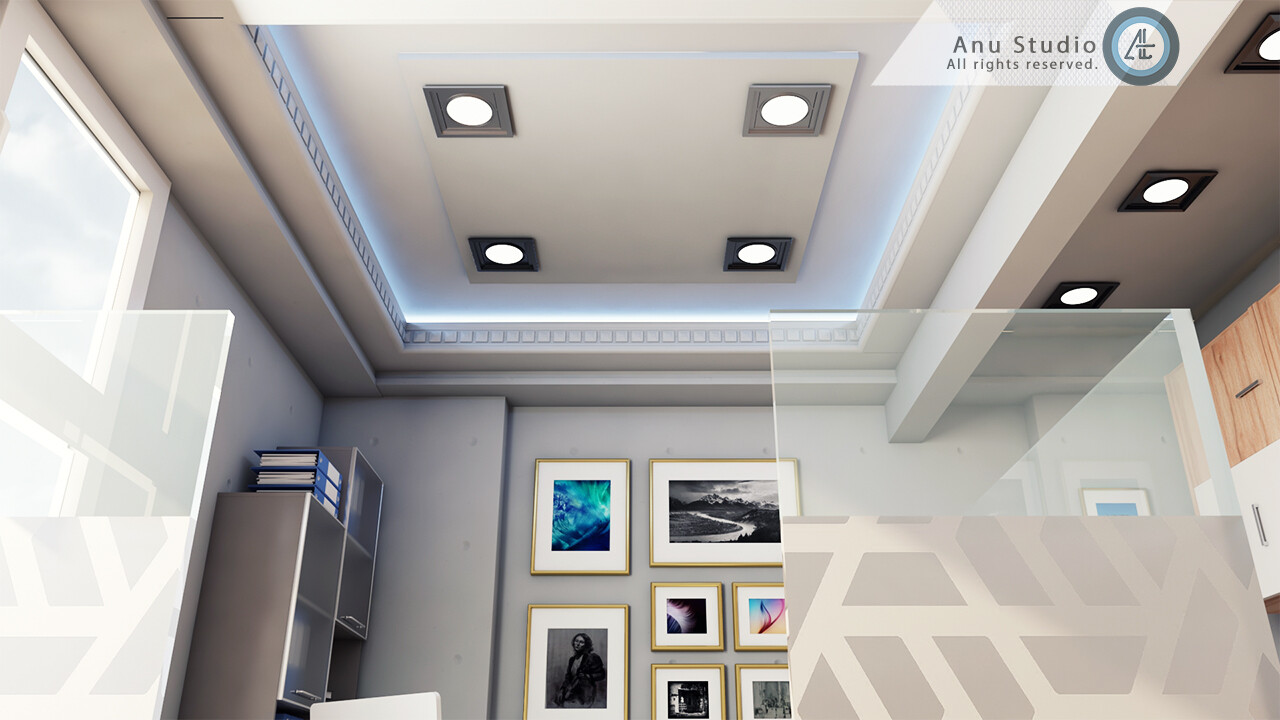 False Ceiling Design For Office Cabin | Shelly Lighting