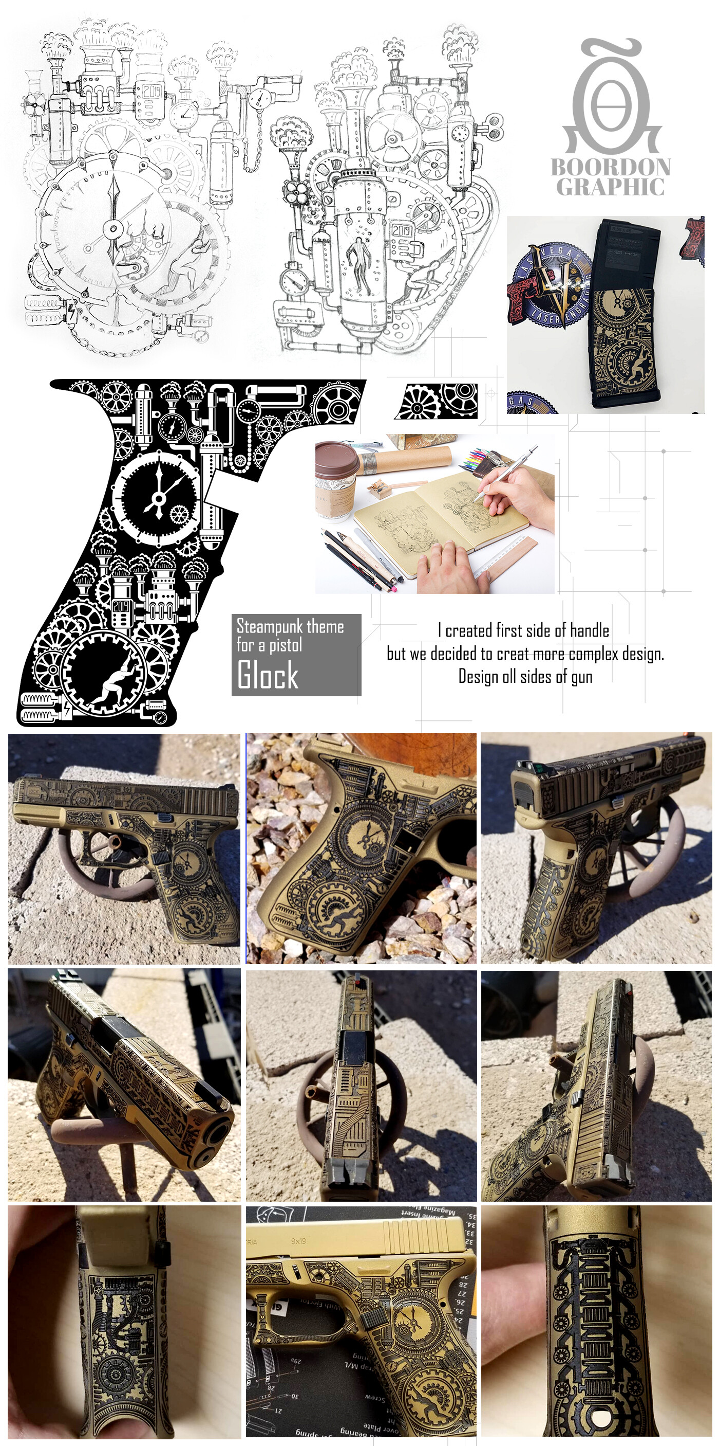 Bohdan Petrushko - Creating Designs for gun handles, which were created ...